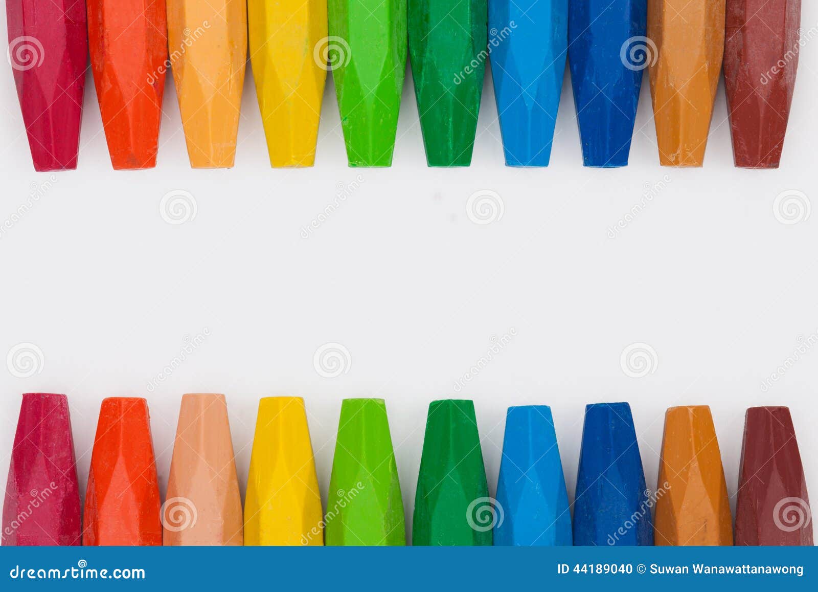 Crayons on White Background Stock Photo - Image of black, creativity ...