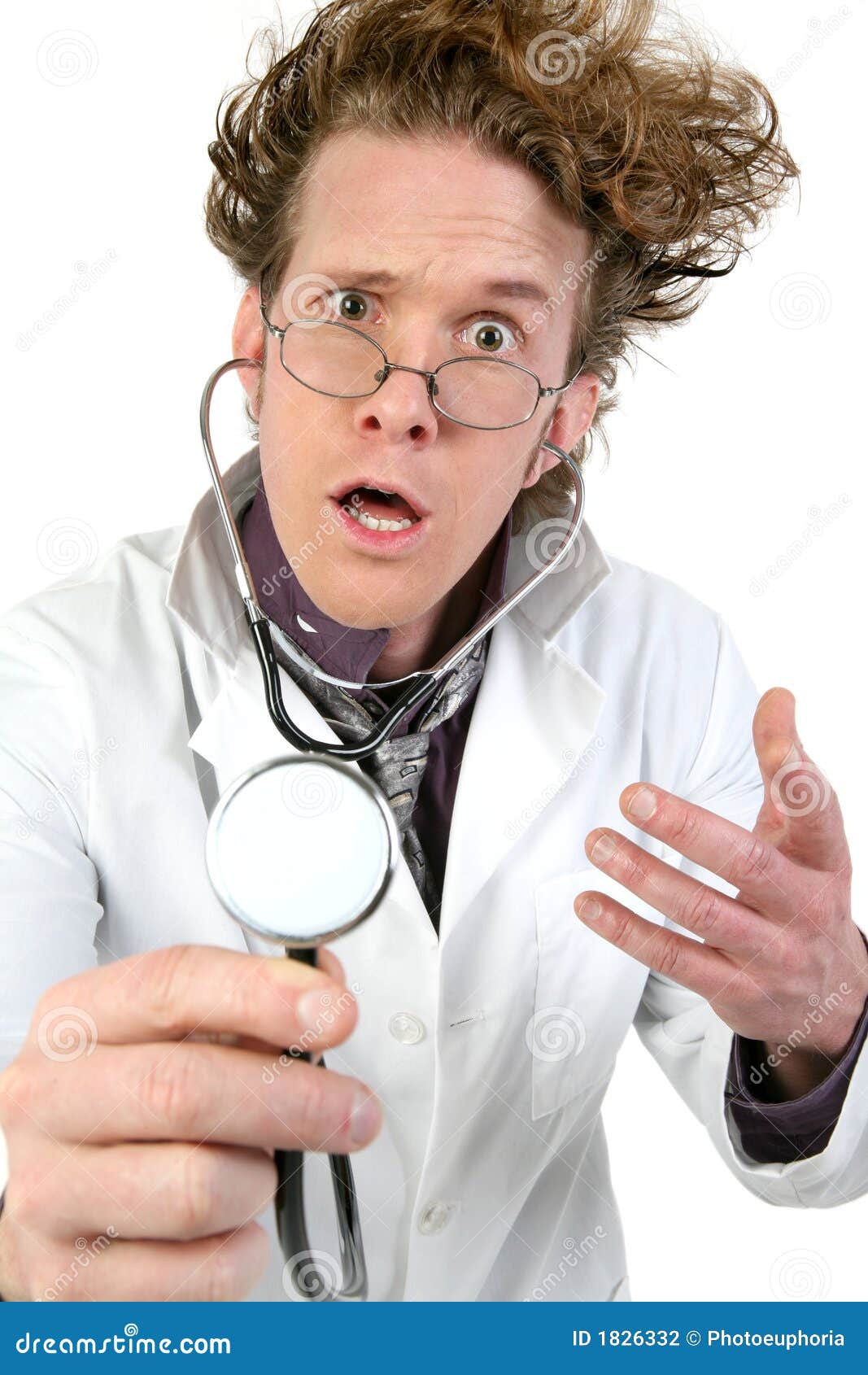 Crazed Doctor stock photo. Image of people, person, medicine - 1826332