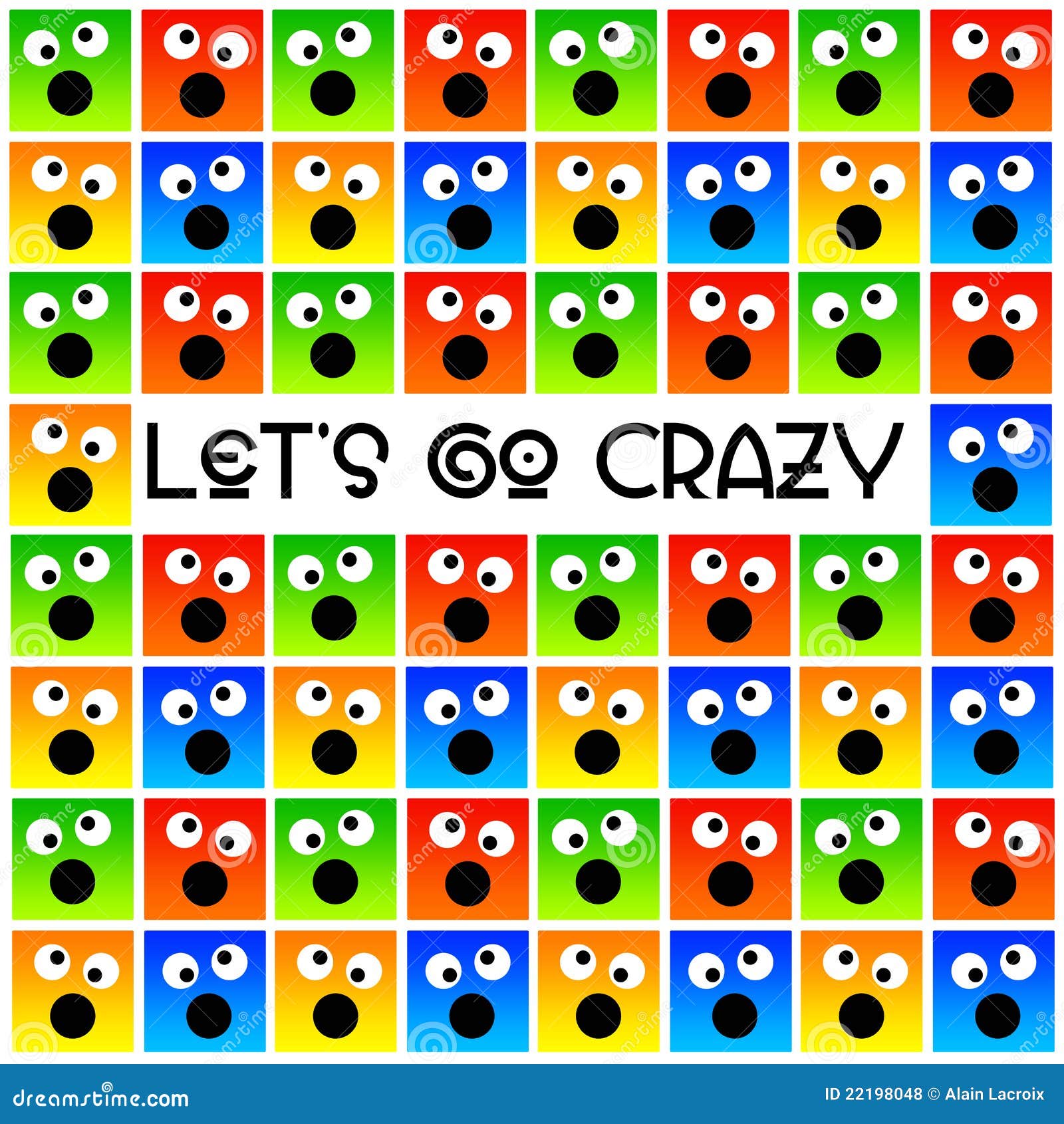 Crazy stock illustration. Illustration of laugh, humour - 22198048