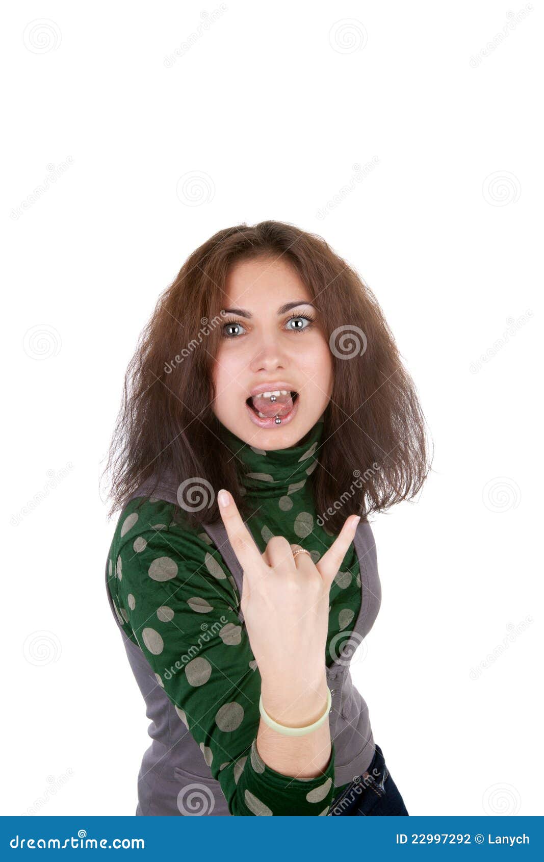 Crazy stock photo. Image of girl, crazy, eyes, glamour - 22997292