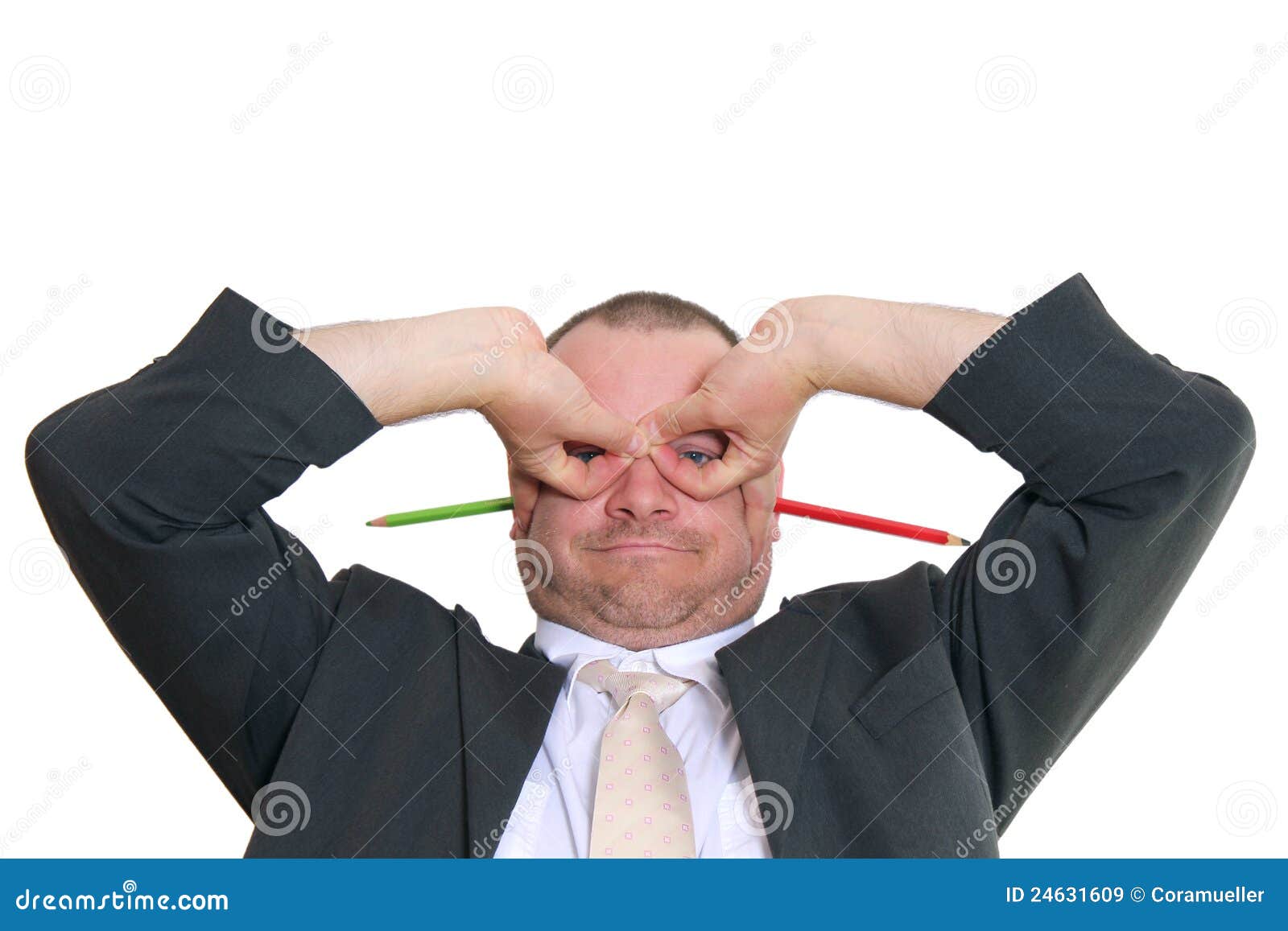 Crazy stock image. Image of black, gardener, office, suit - 24631609