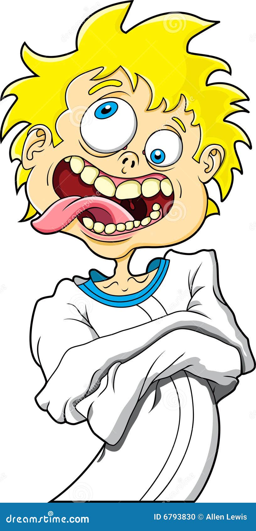 Crazy stock vector. Illustration of maniac, insane, loon - 6793830