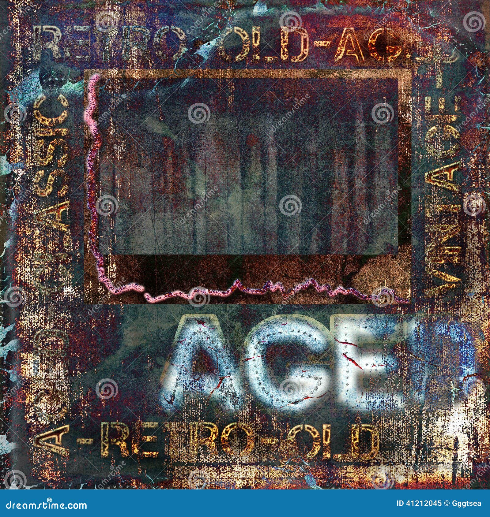 Crazy abstract frame stock illustration. Illustration of backdrop ...