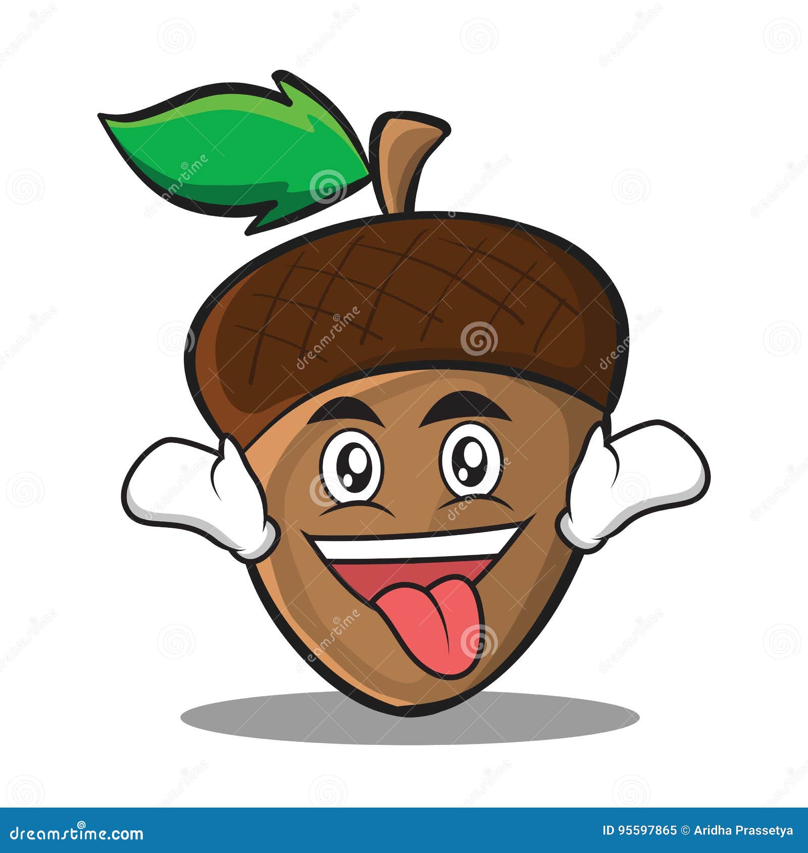 Crazy Acorn Cartoon Character Style Stock Vector - Illustration of ... Crazy Acorn Cartoon Character Style Stock Vector - Illustration of ...