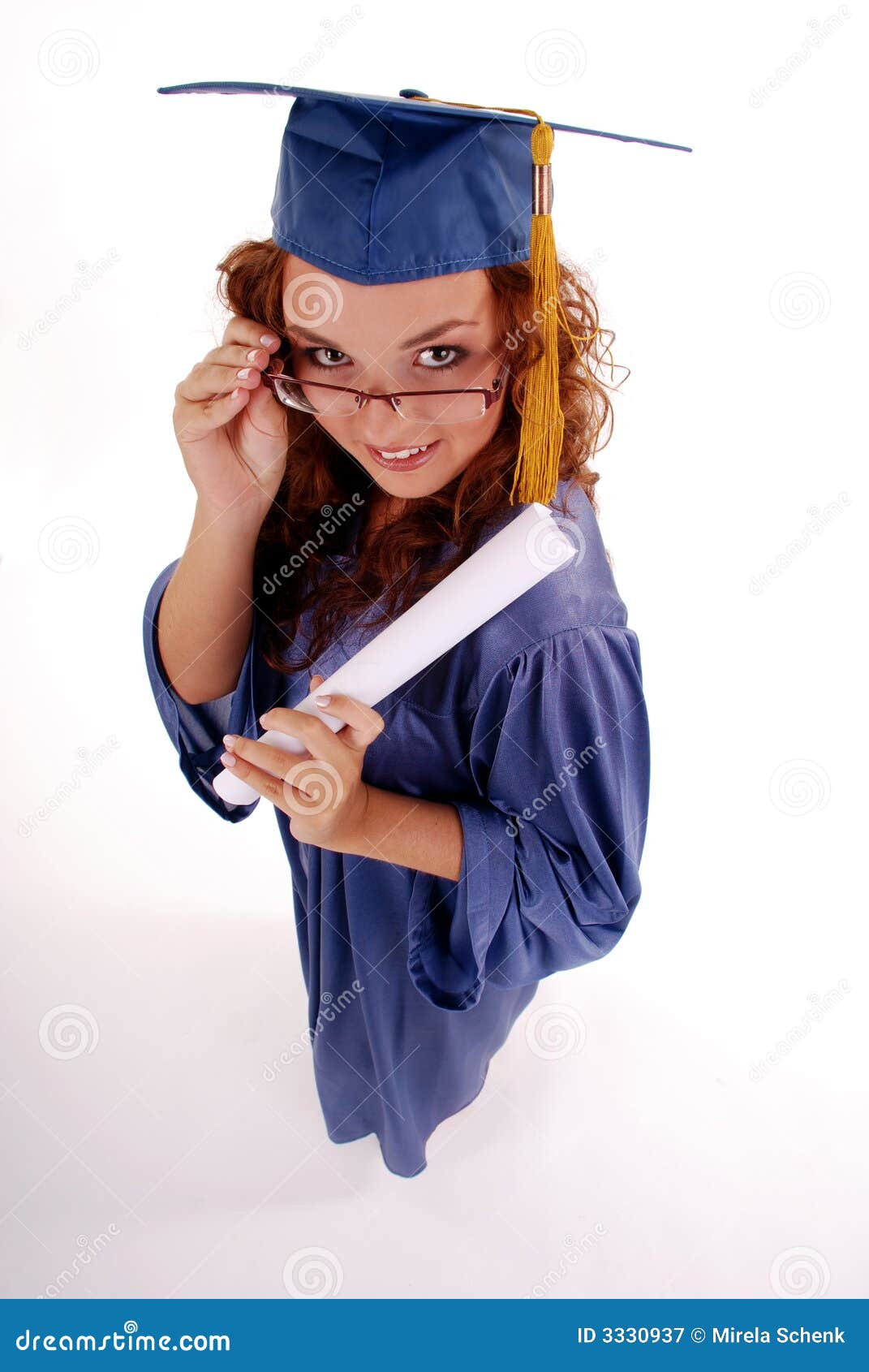 Crazy adult student stock image. Image of graduation, gown - 3330937