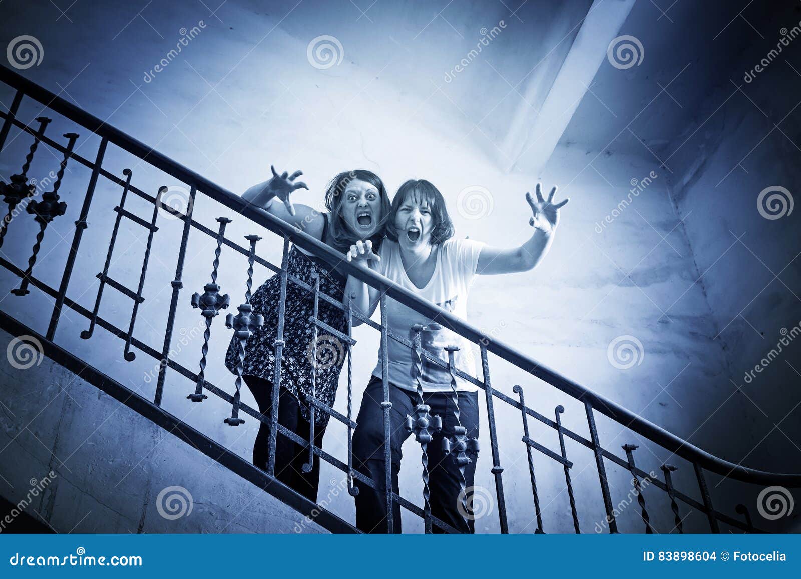 Crazy aggressive friends stock photo. Image of desperation - 83898604