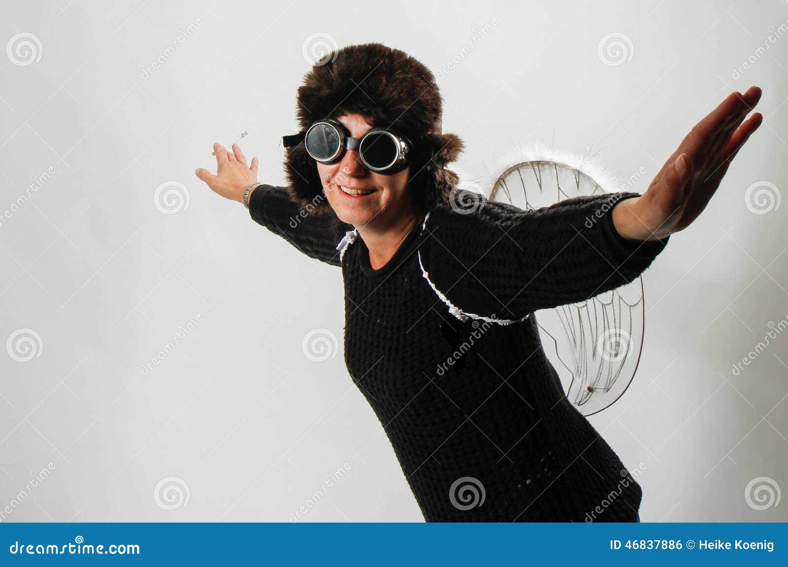 Crazy angel stock photo. Image of expressing, season - 46837886