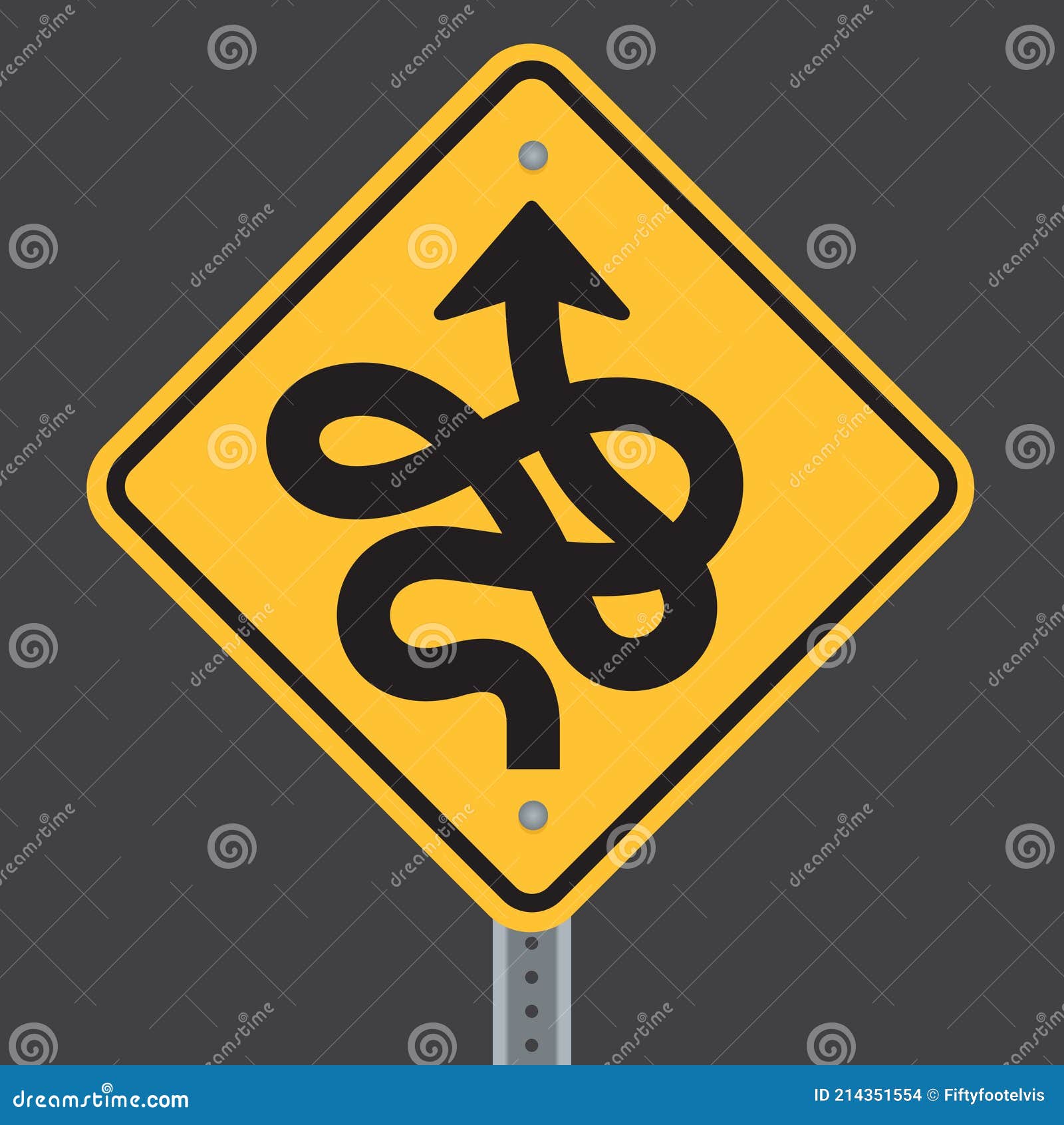 Crazy Warning Sign With Exclamation Mark Mascot Cartoon Vector ...