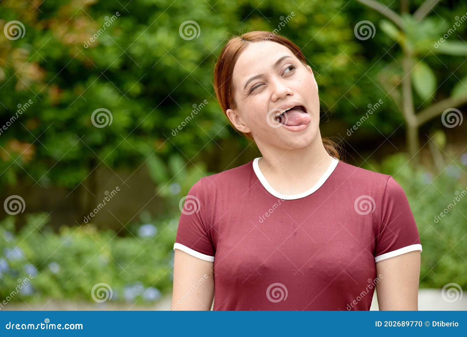 A Crazy Attractive Female Woman Stock Photo - Image of nuts, insane ...