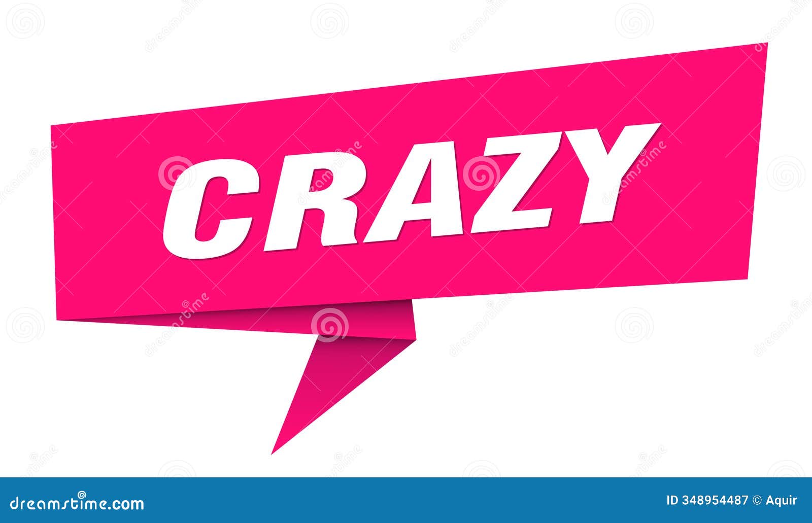 Crazy Banner. Crazy Speech Bubble, Label, Sticker, Sign Template Stock ...