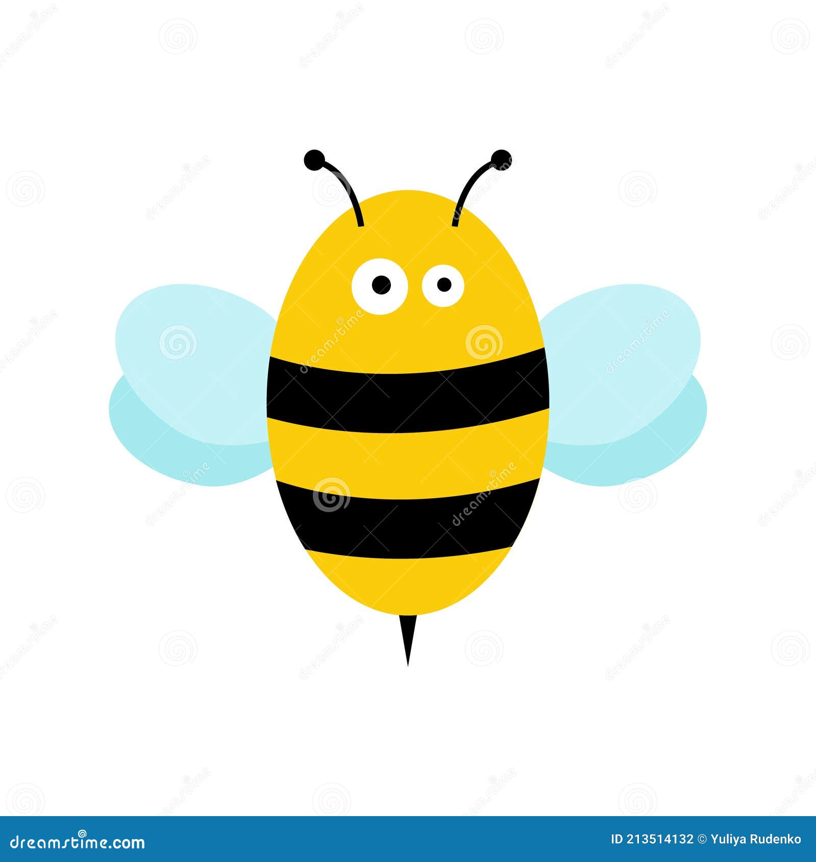 Crazy Bee - Cartoon Illustration Character Isolated on White Background ...