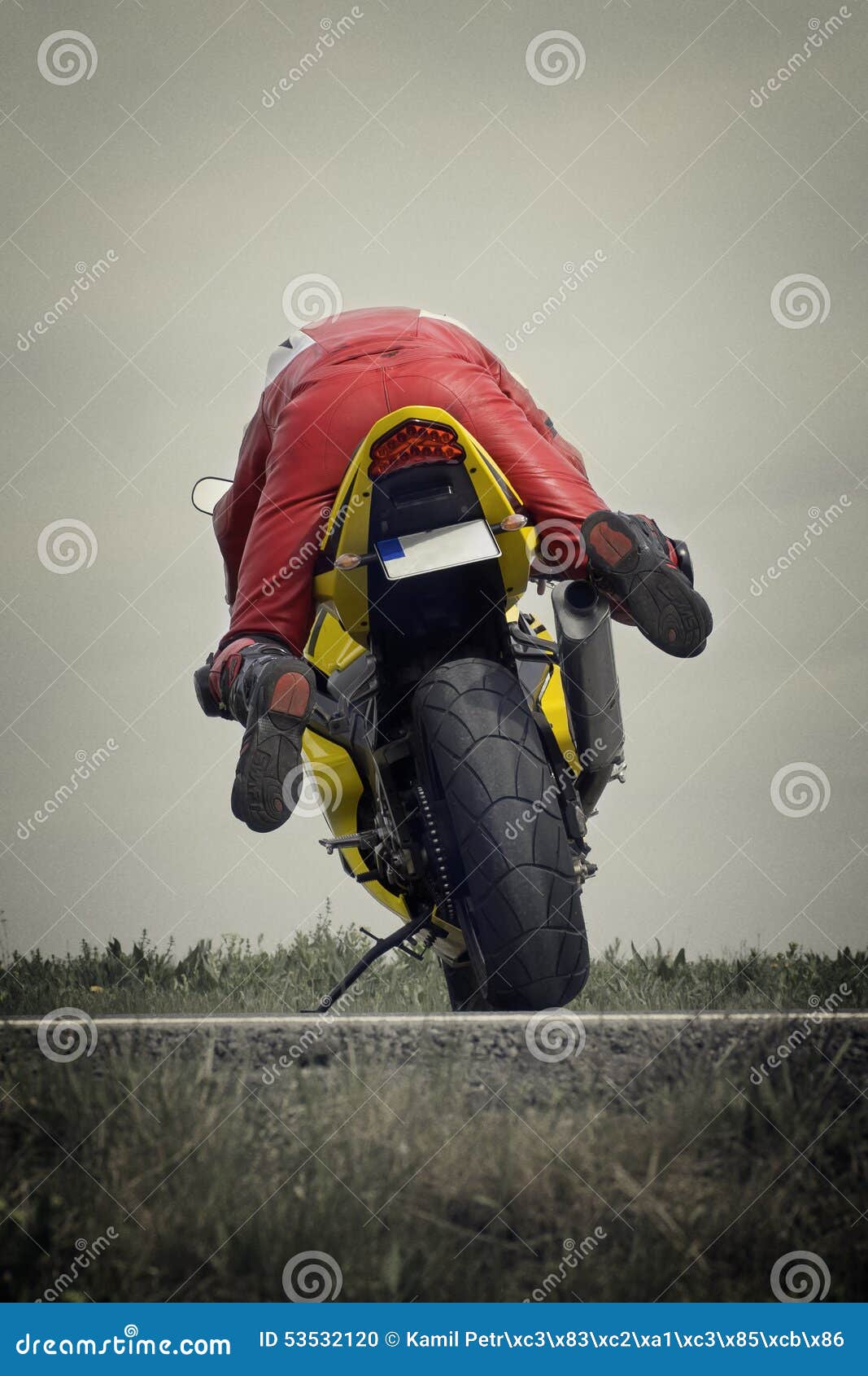 Crazy biker on motorcycle stock photo. Image of country - 53532120