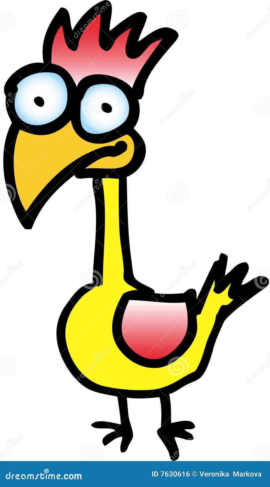 Crazy bird stock vector. Illustration of drawn, bird, hand - 7630616