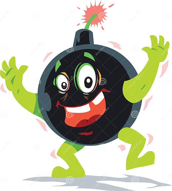 Crazy Bomb stock illustration. Illustration of insane - 32430972