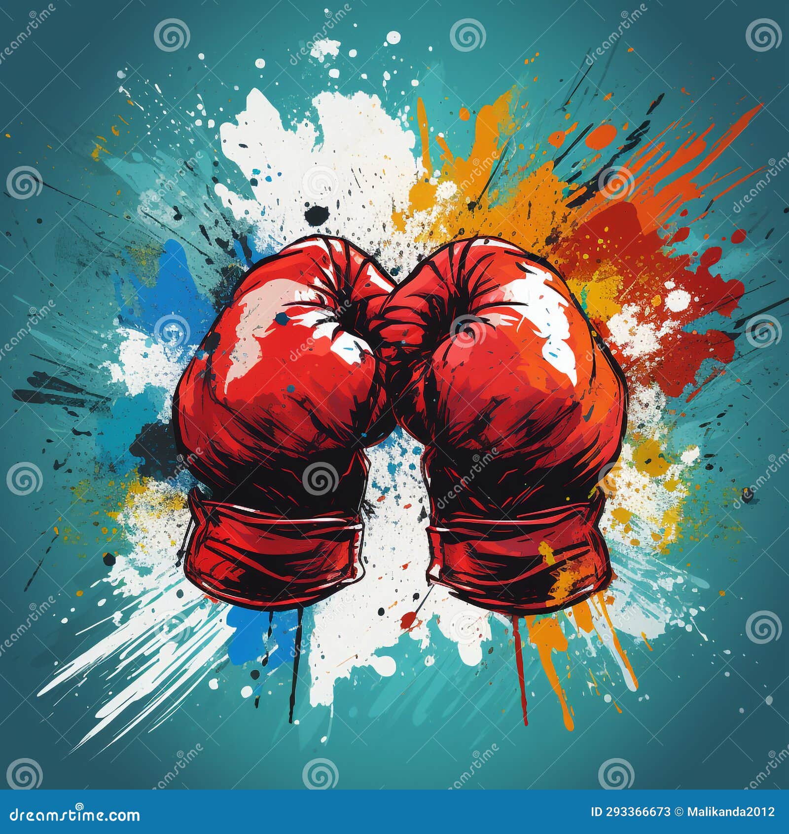 Crazy Boxing Gloves with Pop Art Style Very Beautiful and Stunning ...