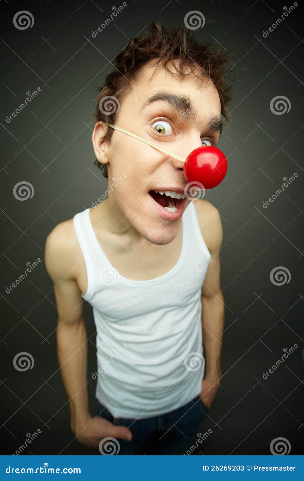 Crazy boy stock image. Image of glance, male, closeup - 26269203