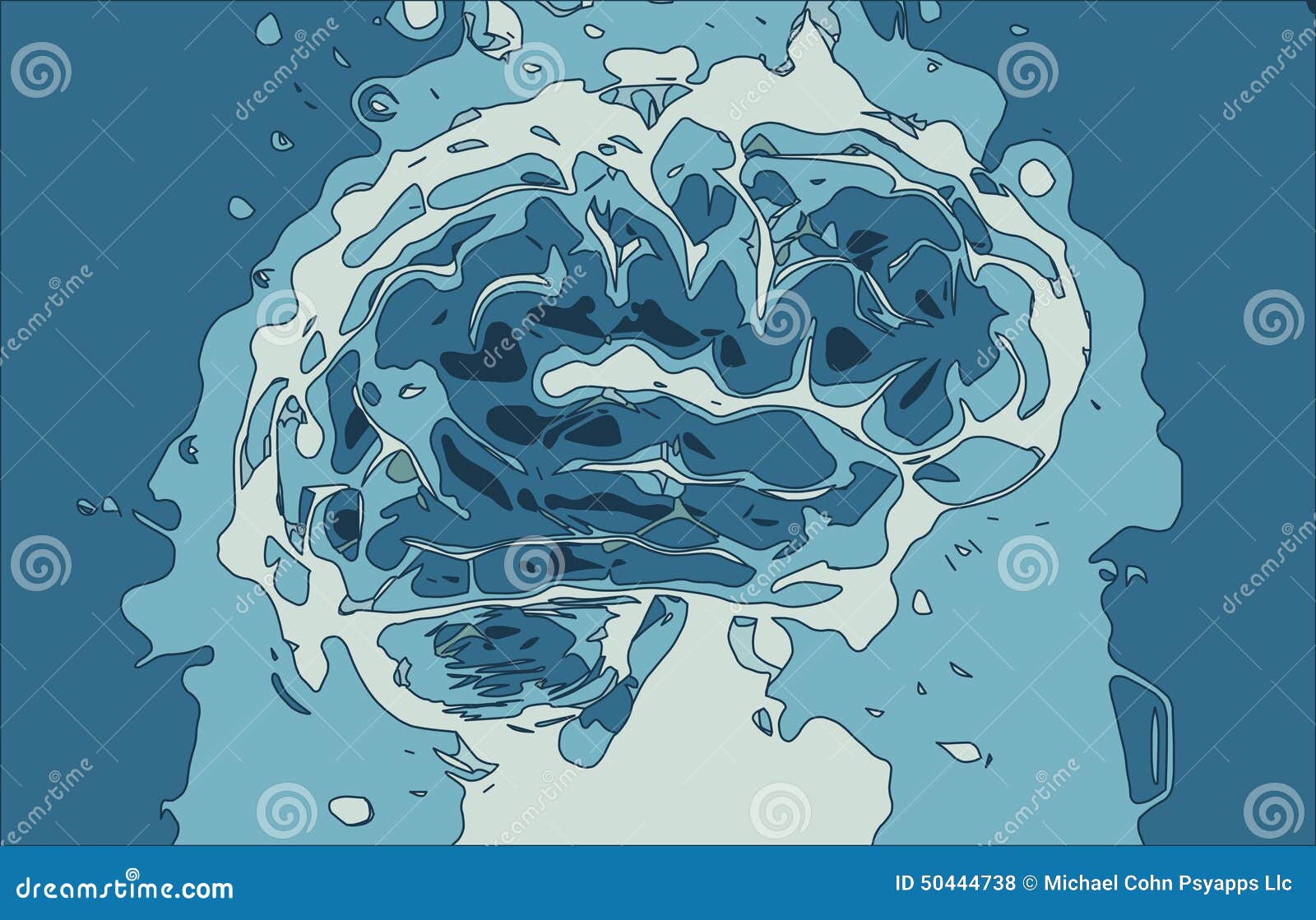 Crazy brain stock illustration. Illustration of brain - 50444738