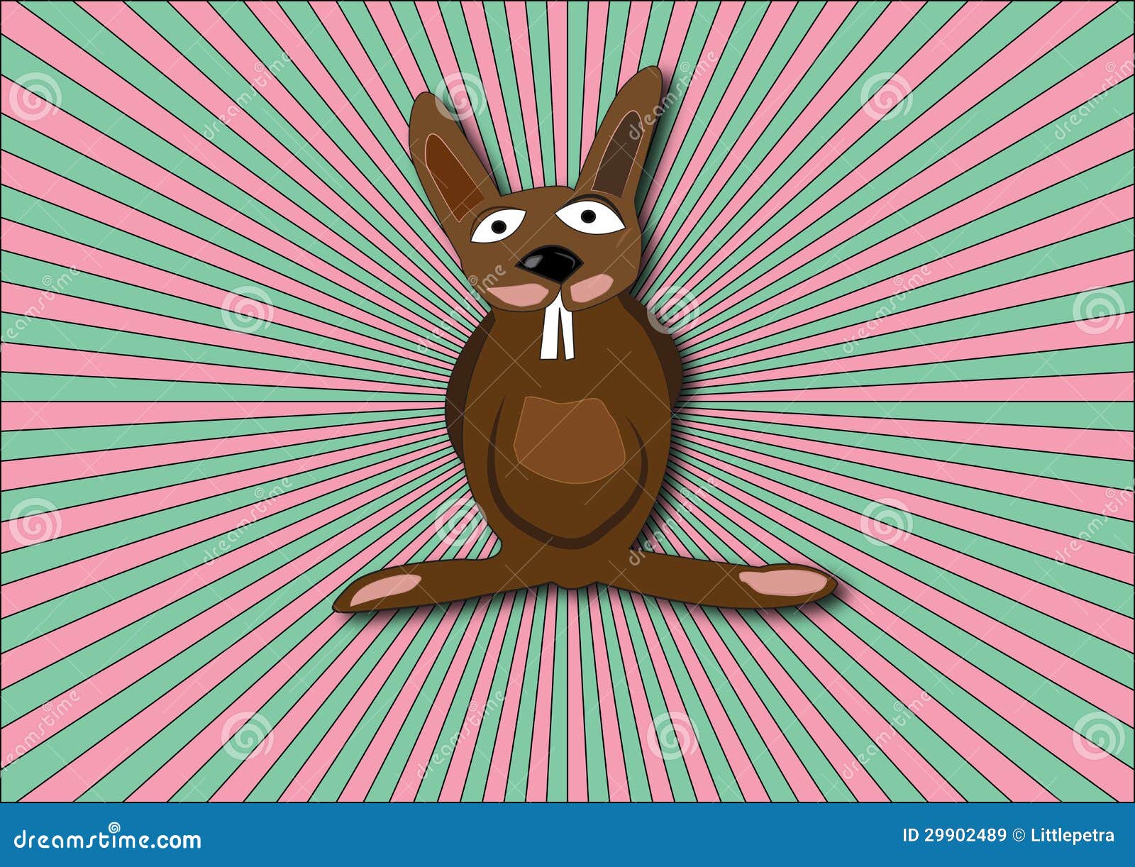 Crazy Bunny Rabbit Vector Illustration | CartoonDealer.com #4363614