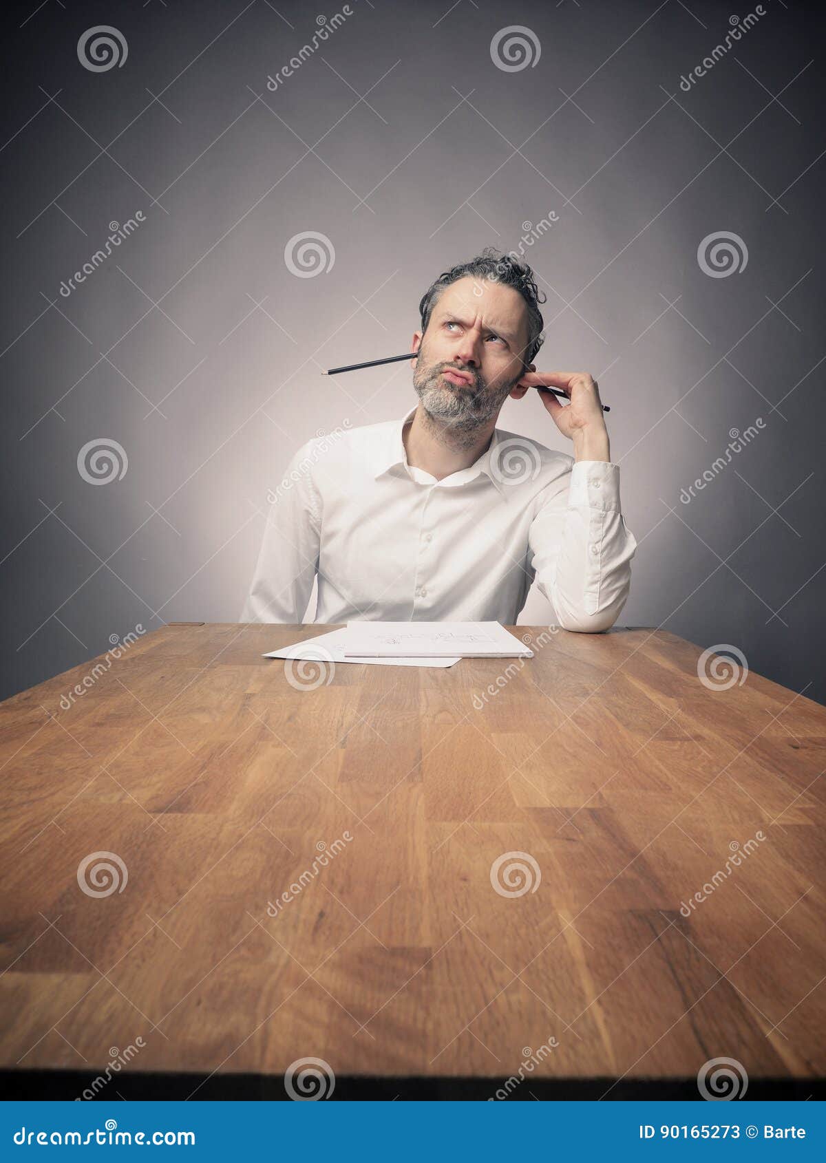 Crazy business man at work stock image. Image of sketching - 90165273