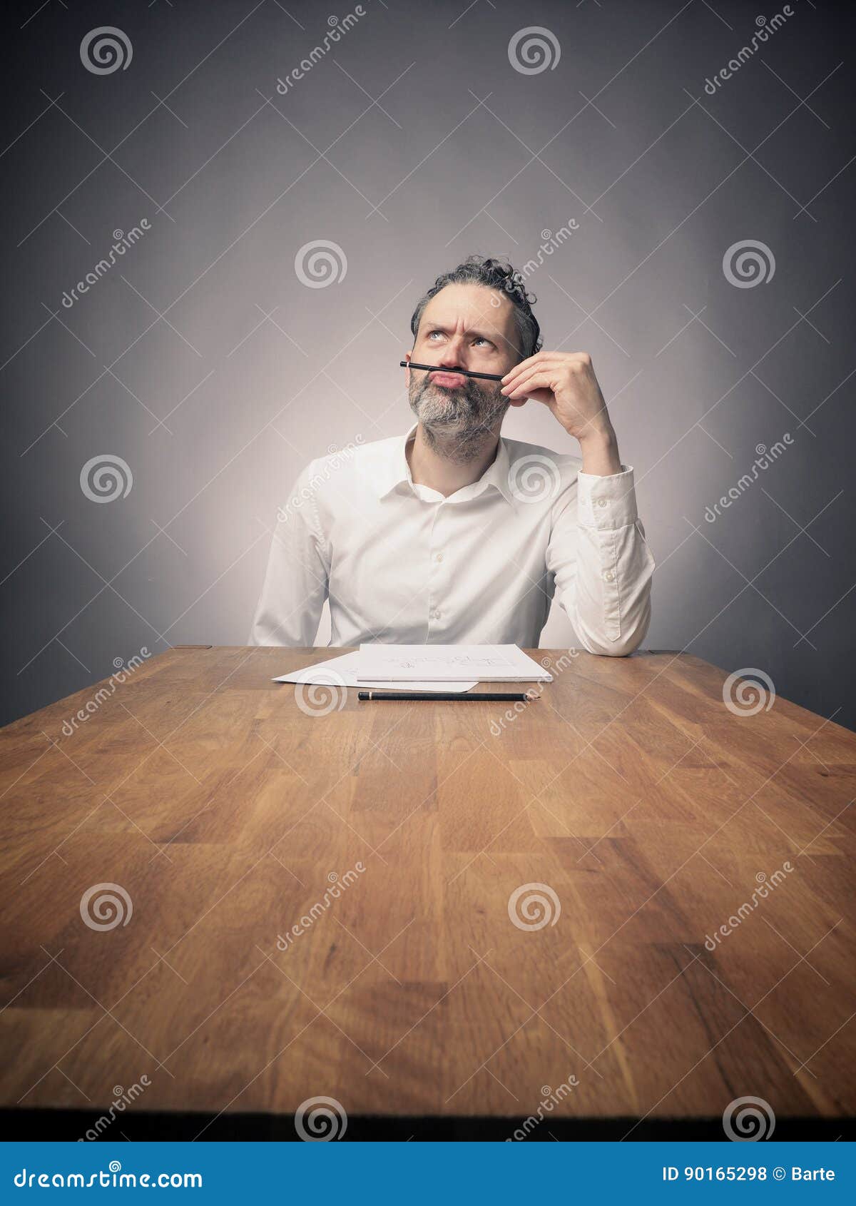 Crazy business man at work stock photo. Image of business - 90165298