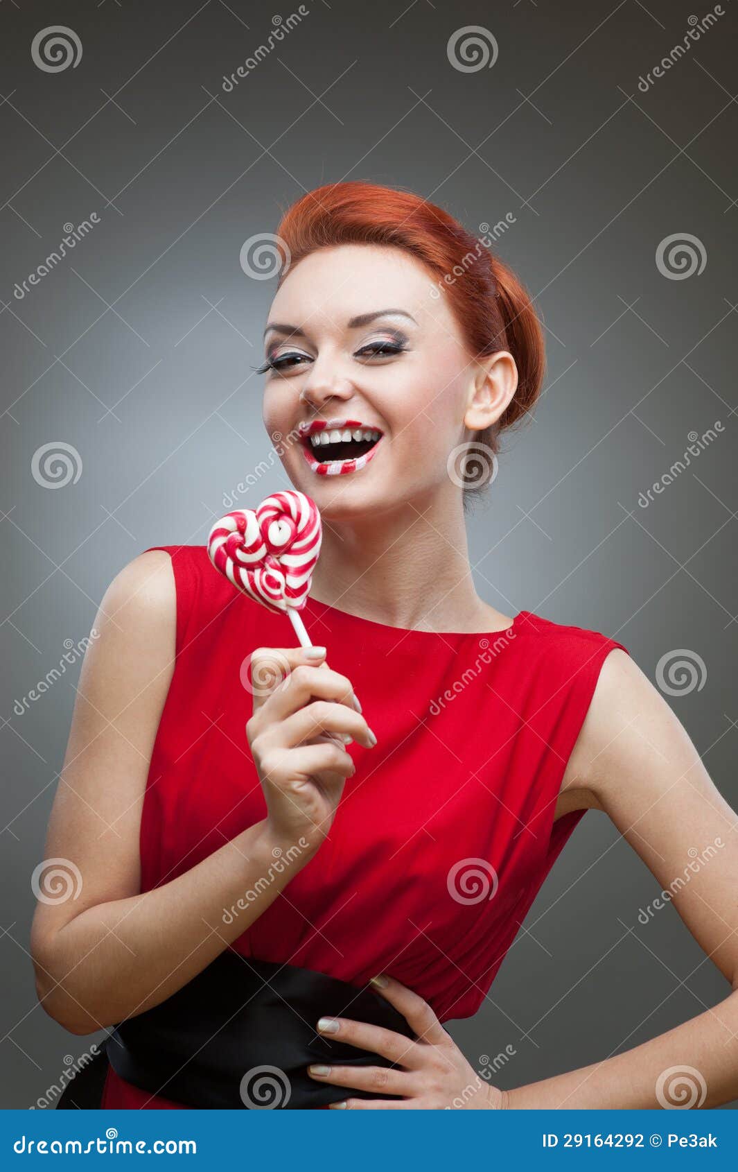 Crazy candy woman stock photo. Image of valentine, comic - 29164292