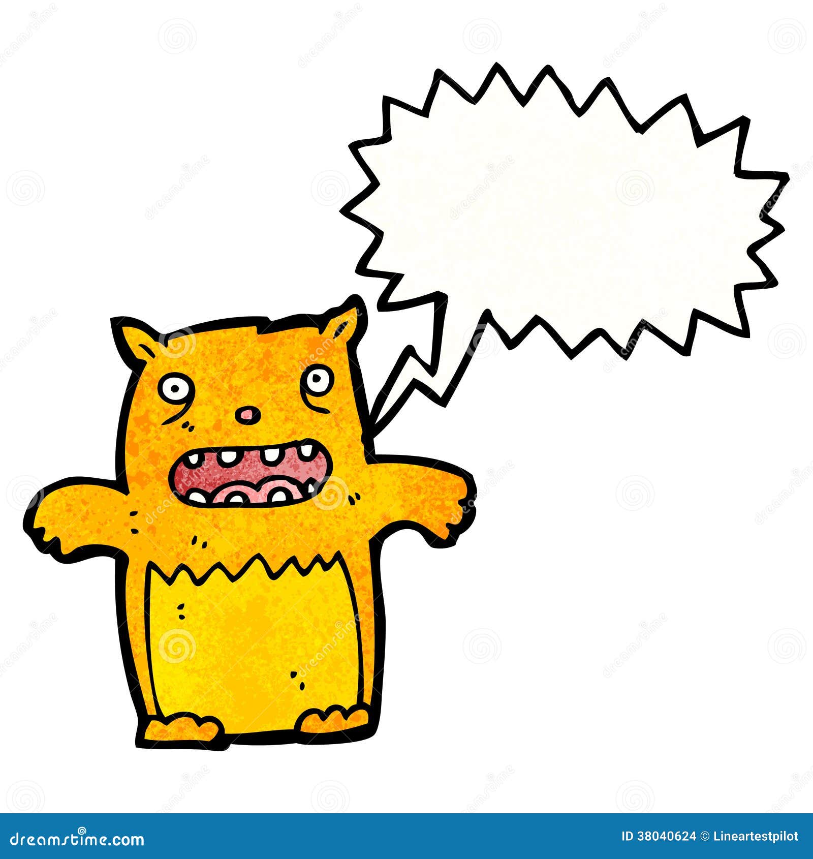 Crazy cartoon cat stock vector. Illustration of cartoon - 38040624