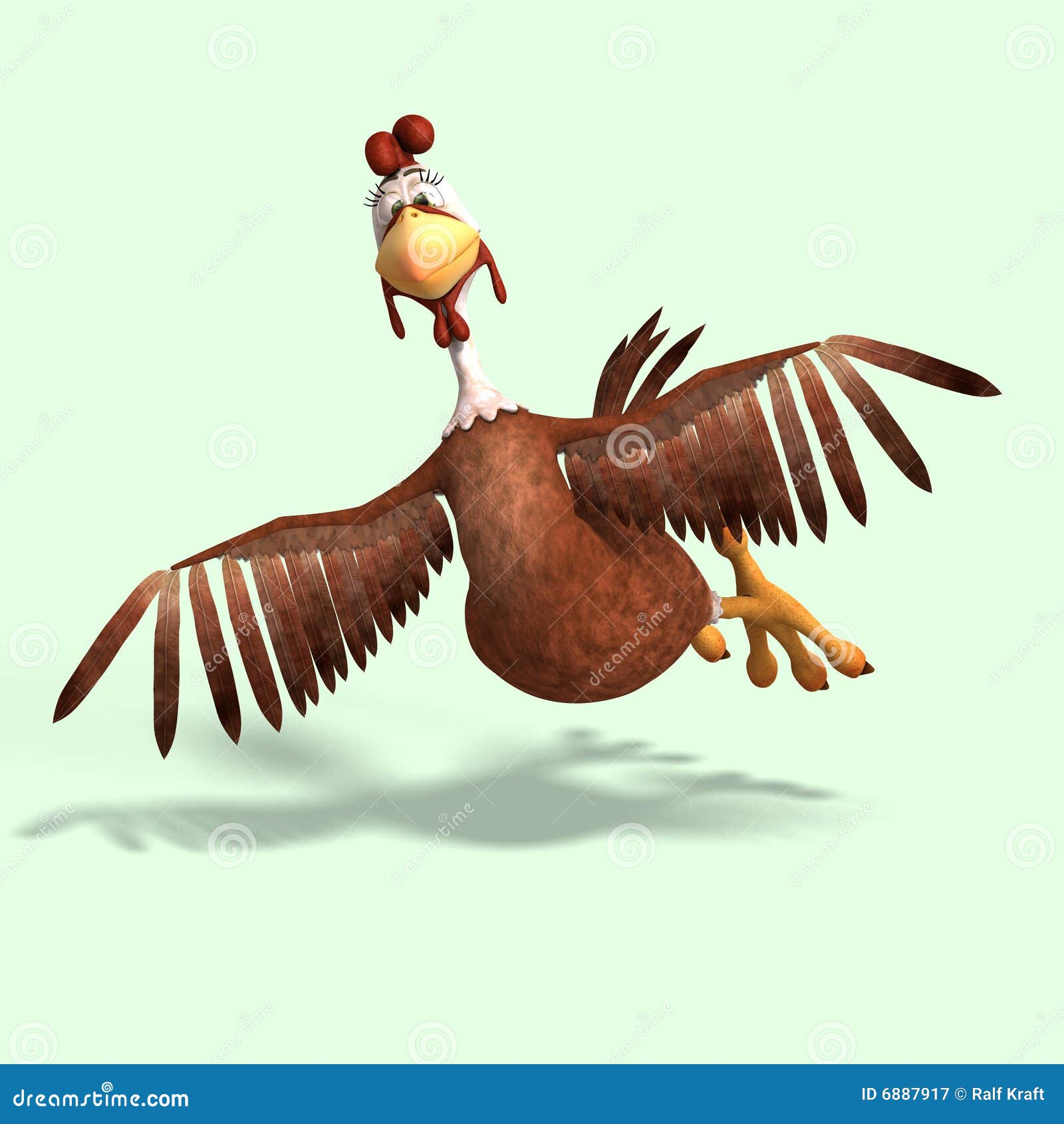 Crazy Cartoon Chicken Stock Image | CartoonDealer.com #6887917