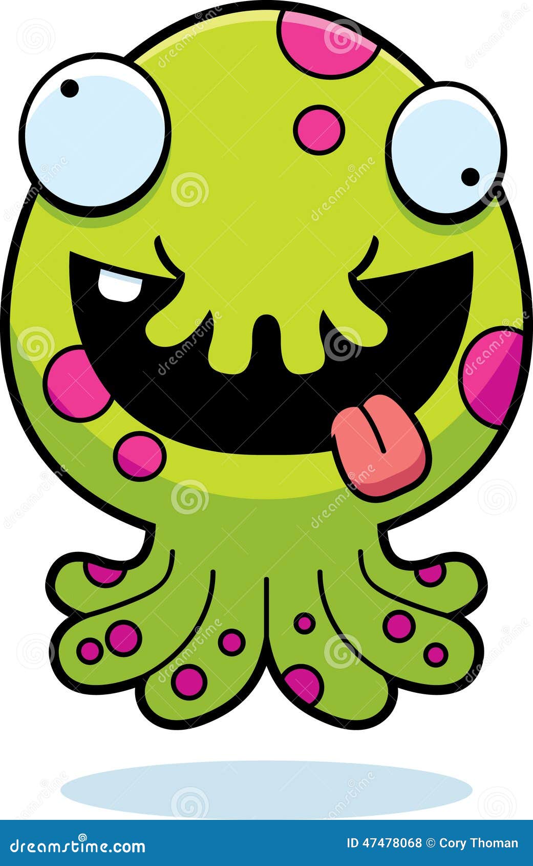 Crazy Cartoon Monster stock vector. Illustration of alien - 47478068