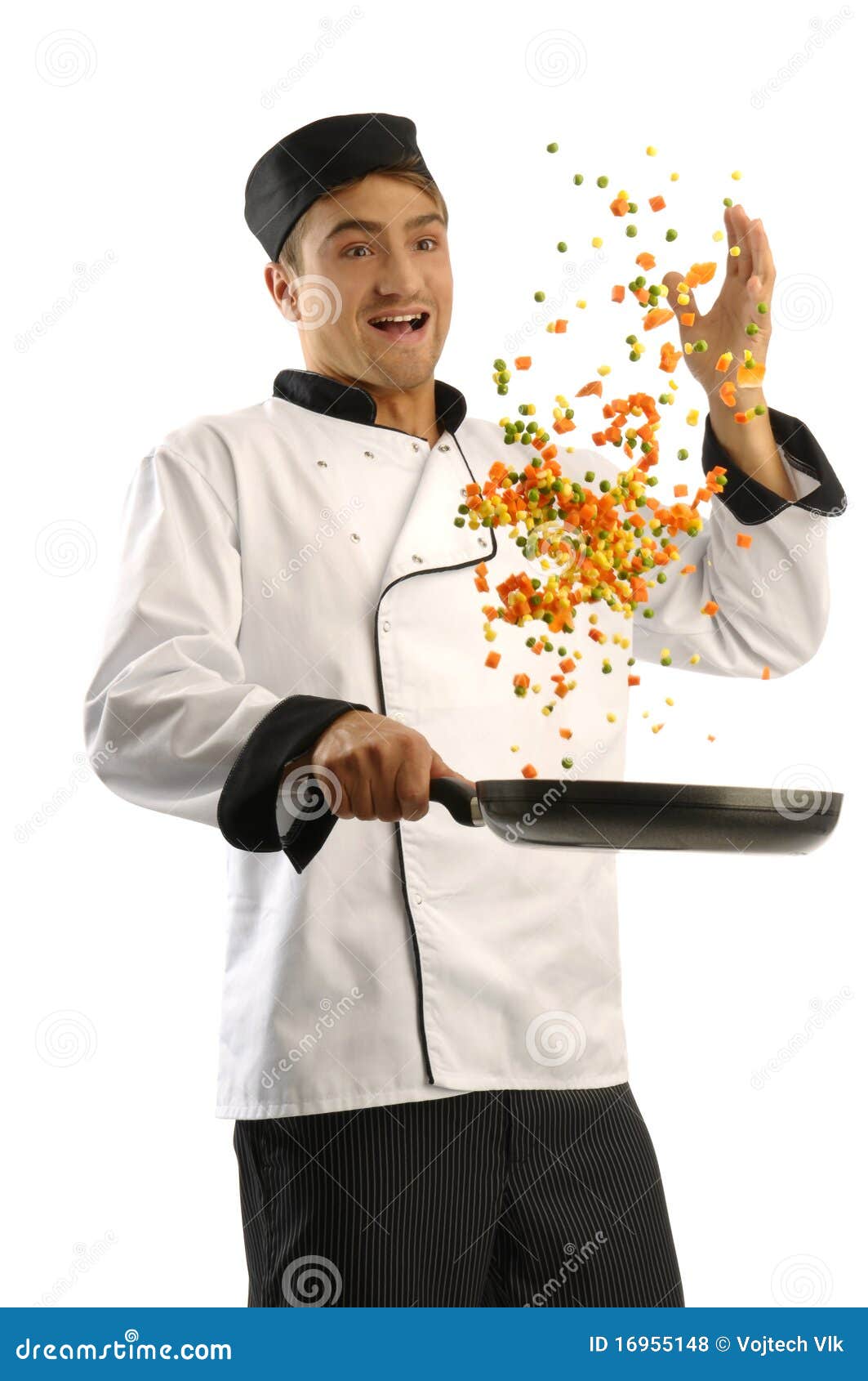 Crazy Chef stock photo. Image of cook, male, happy, career - 16955148