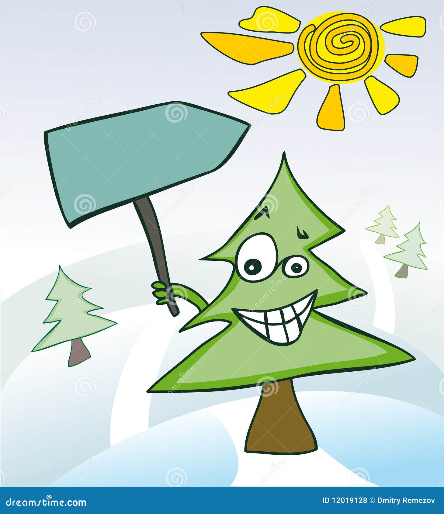 Crazy Tree Cartoon Stock Illustration | CartoonDealer.com #47957821
