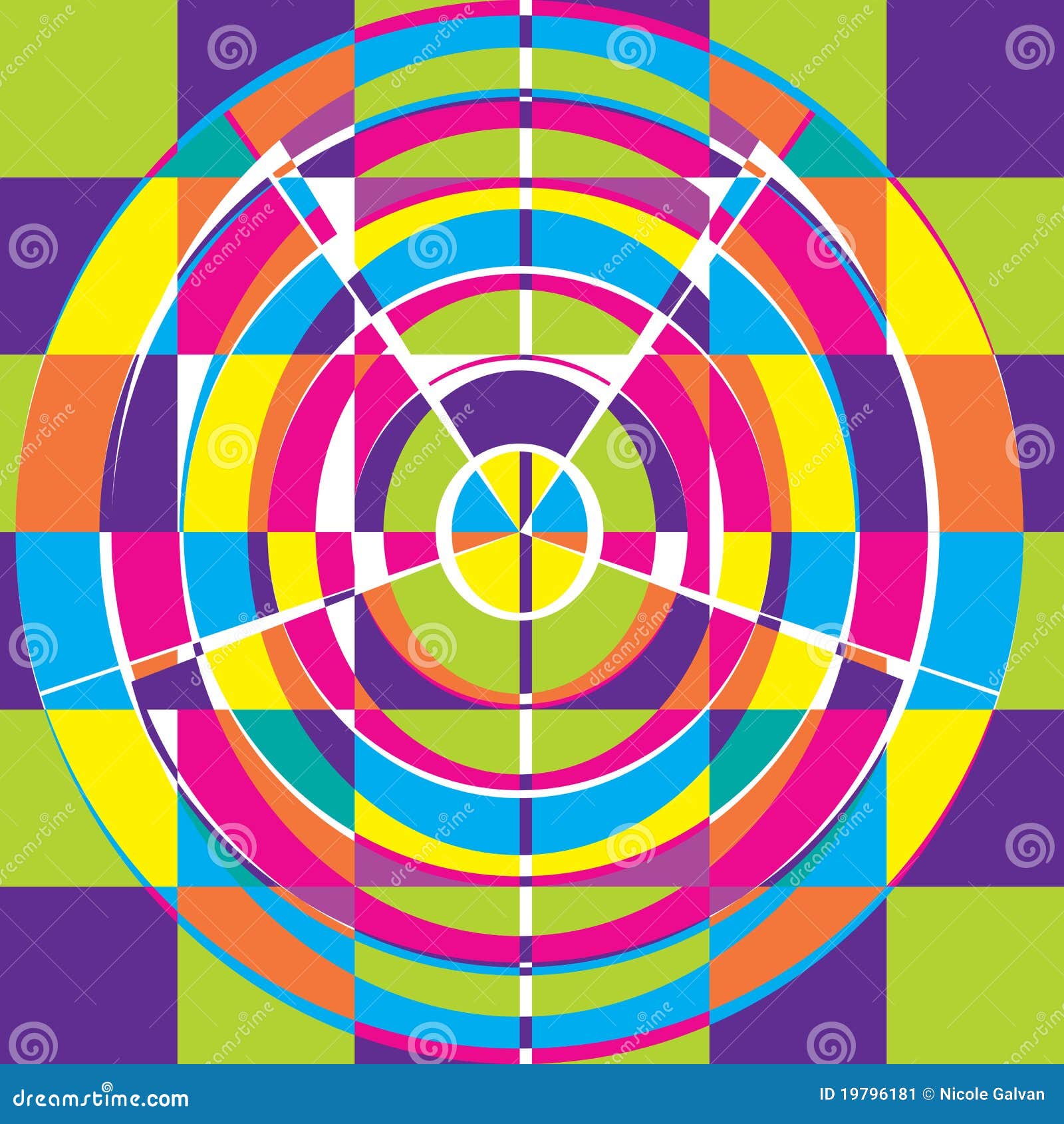 Crazy circle stock illustration. Illustration of circle - 19796181