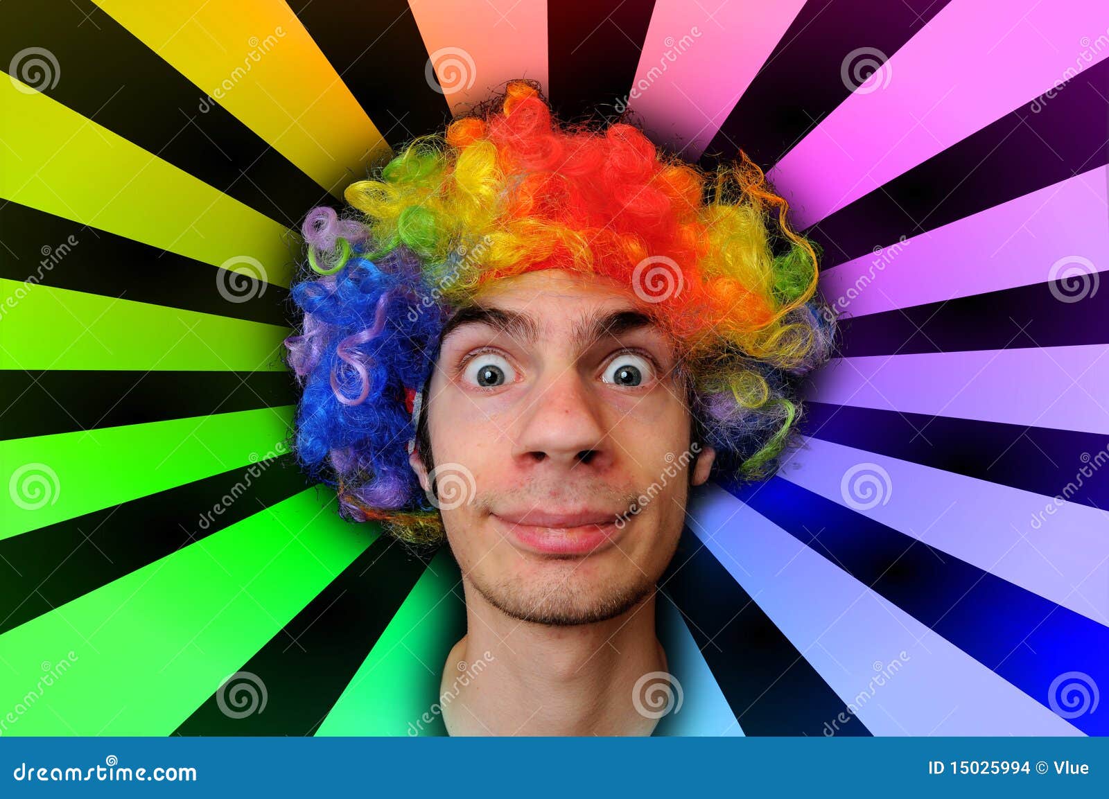 Crazy Clown stock photo. Image of happy, clown, party - 15025994