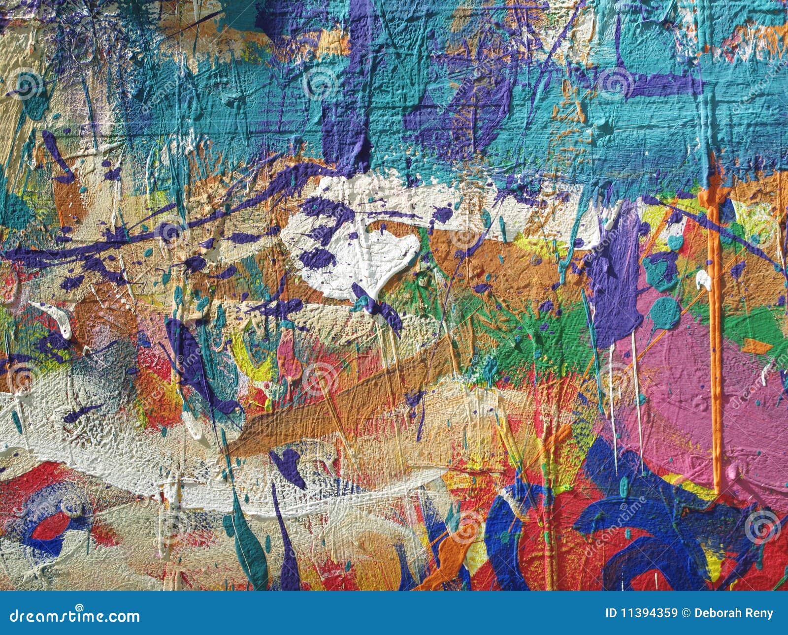 Crazy Colorful Painted Background Stock Image - Image of mixed ...