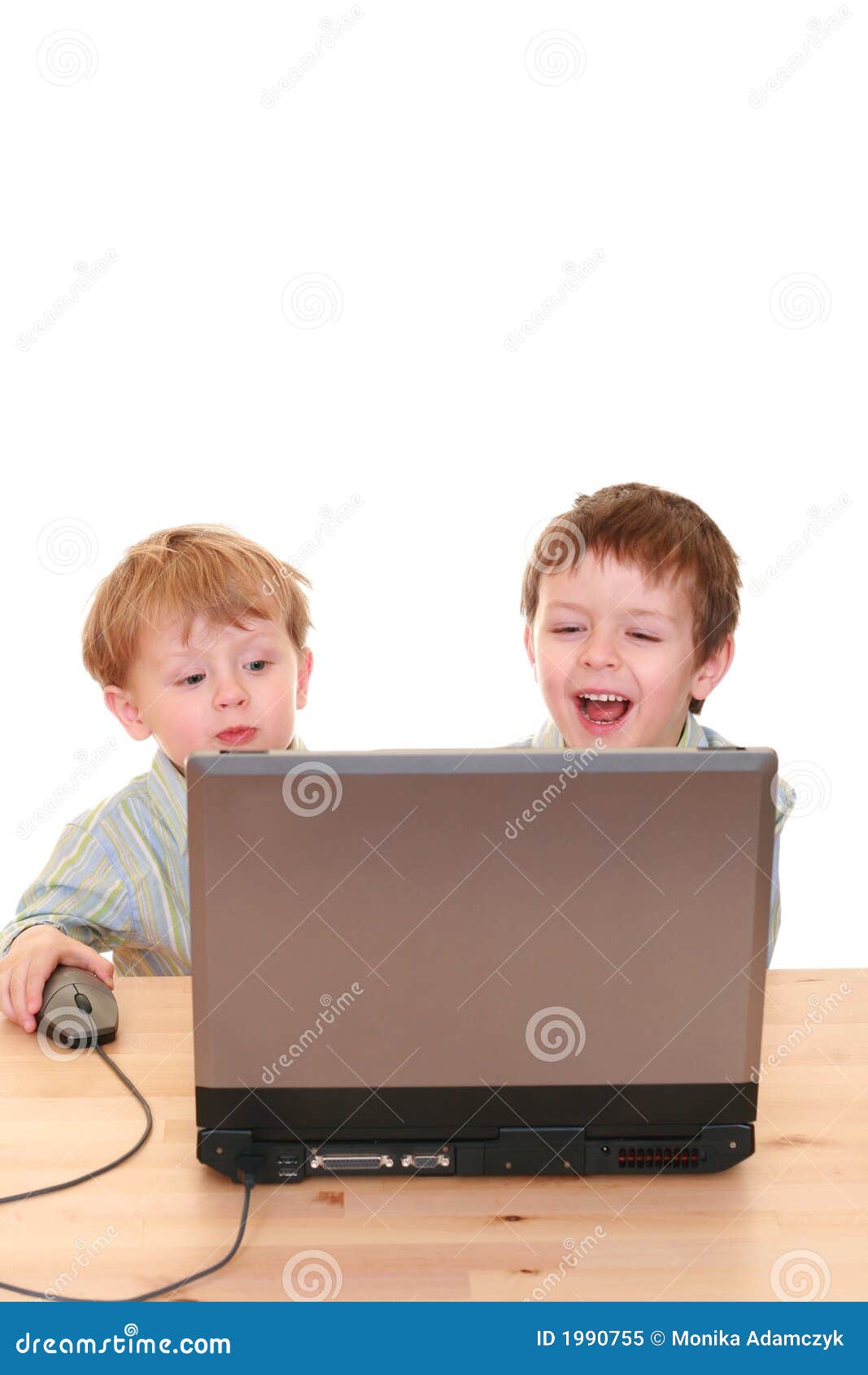 Crazy computer boy stock image. Image of child, portrait - 1990755