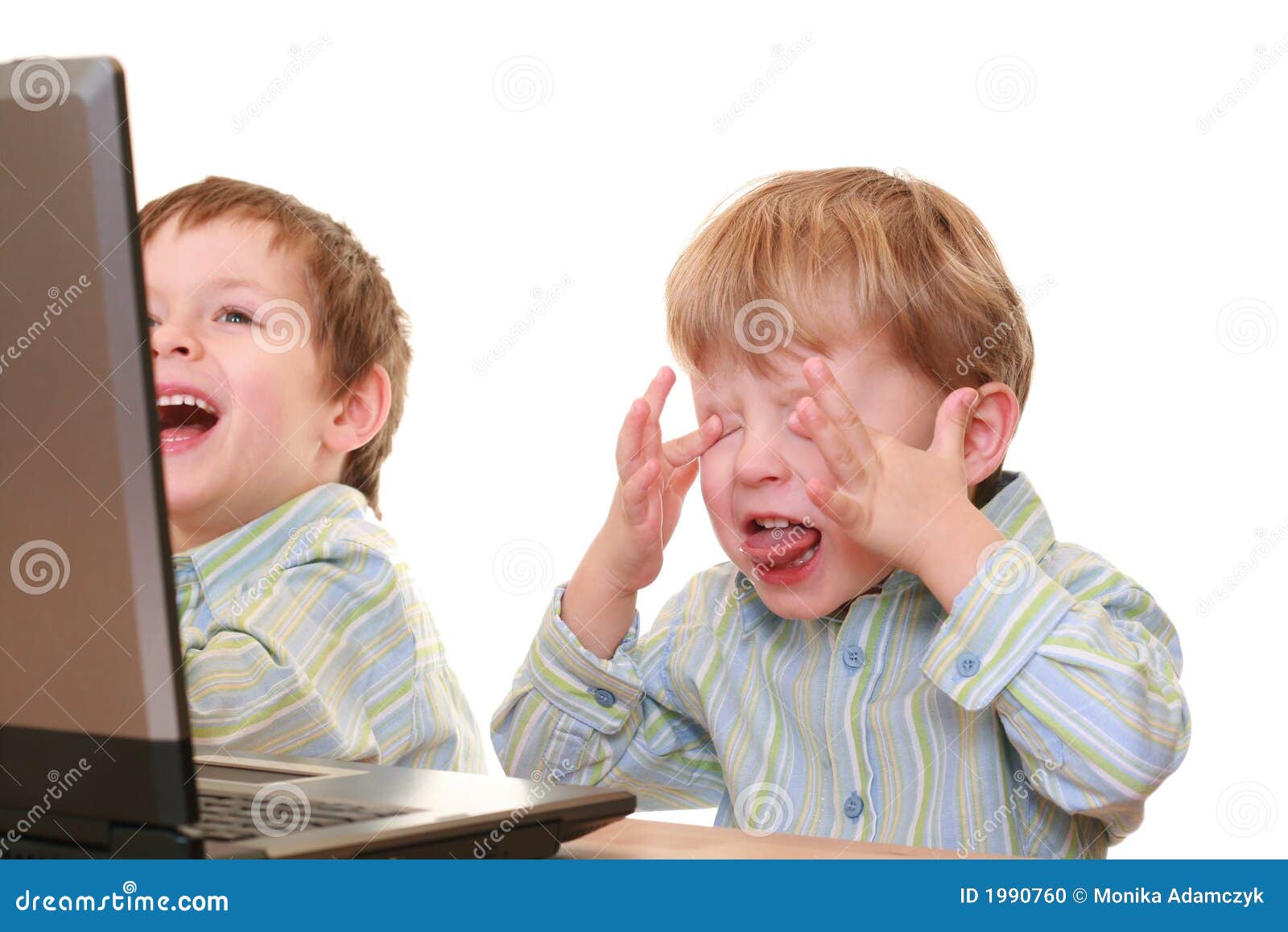 Crazy computer boy stock photo. Image of education, kids - 1990760