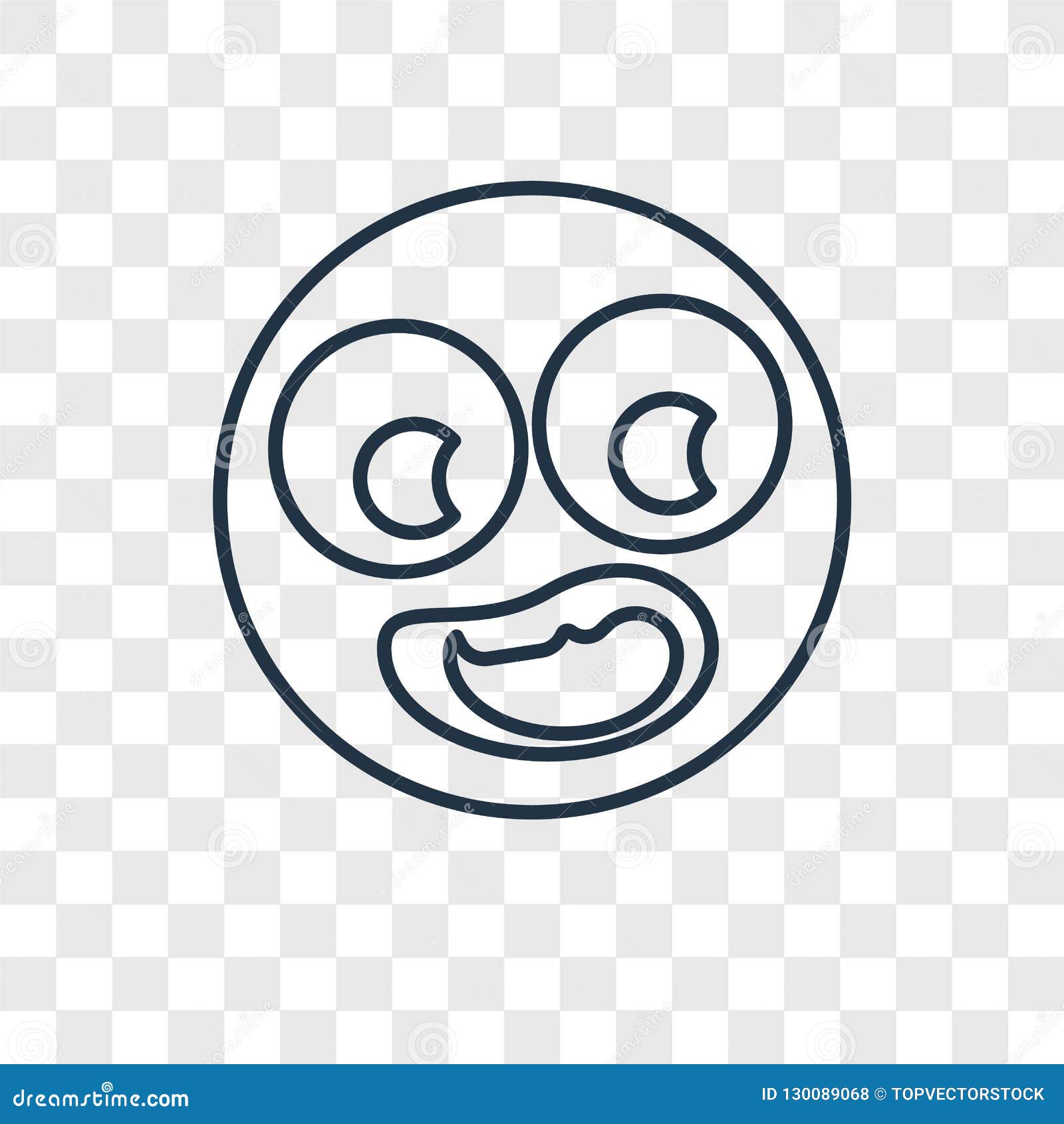 Crazy Concept Vector Linear Icon Isolated on Transparent Background ...