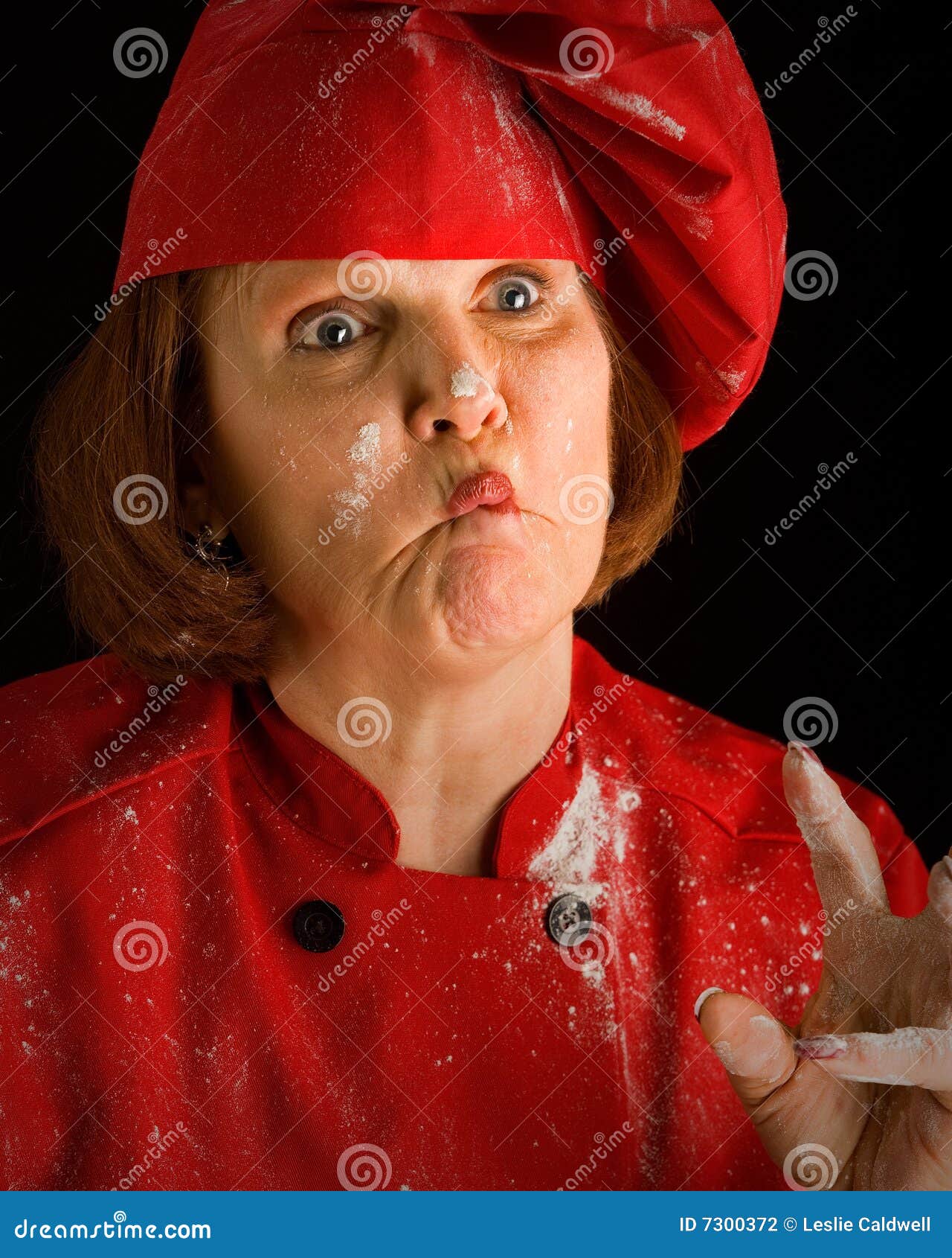Crazy cook stock photo. Image of studio, lips, funny, cooking - 7300372