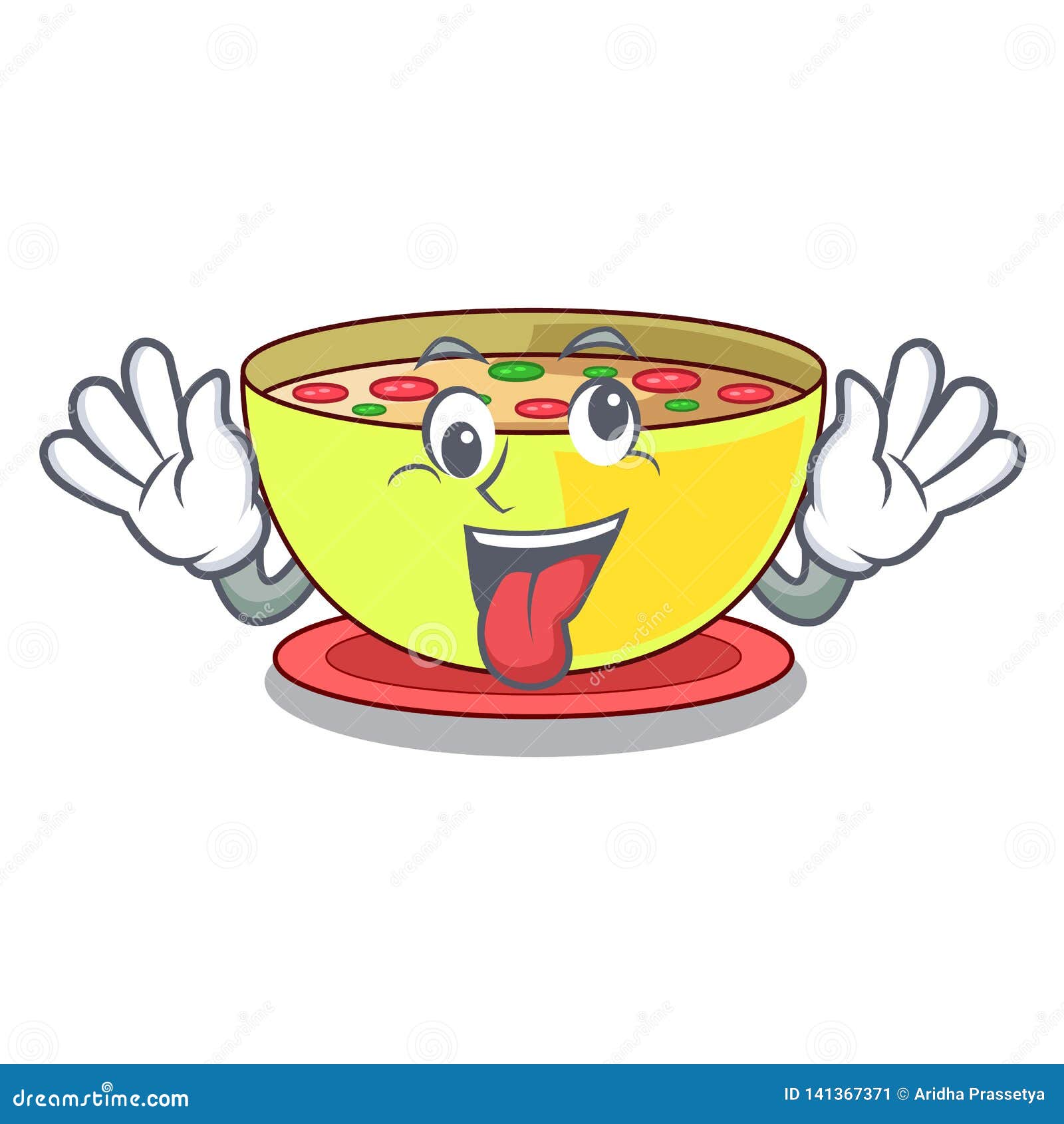Crazy Corn Chowder in a Cartoon Plate Stock Vector - Illustration of ...