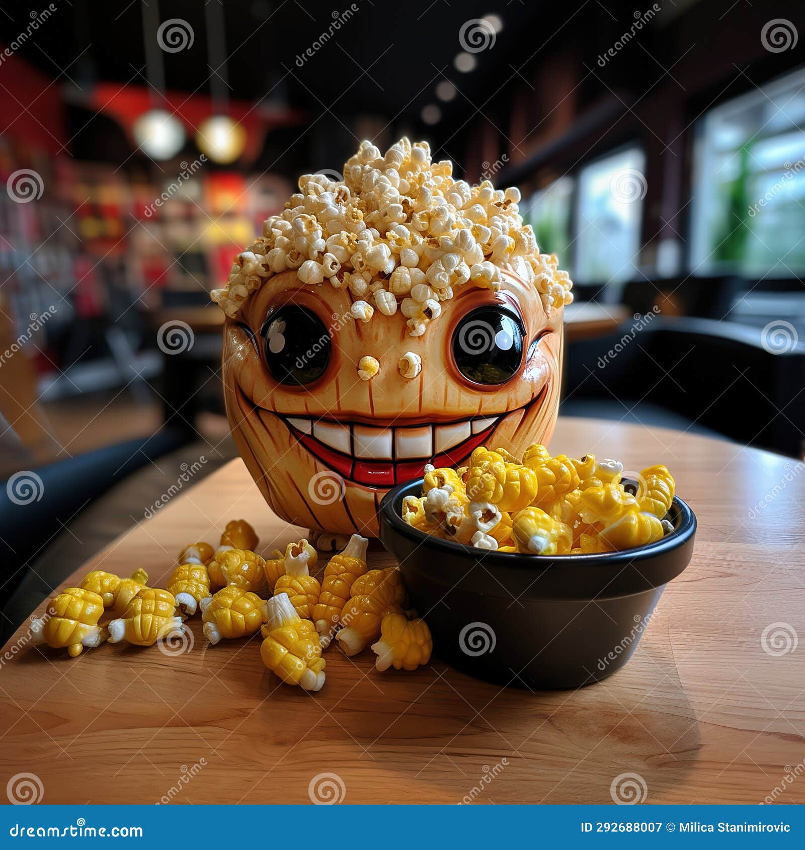 Crazy Corn Cartoon Stock Illustration | CartoonDealer.com #43414207