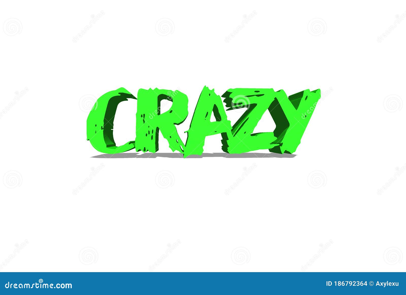Crazy 3d colored logo stock illustration. Illustration of fashion ...