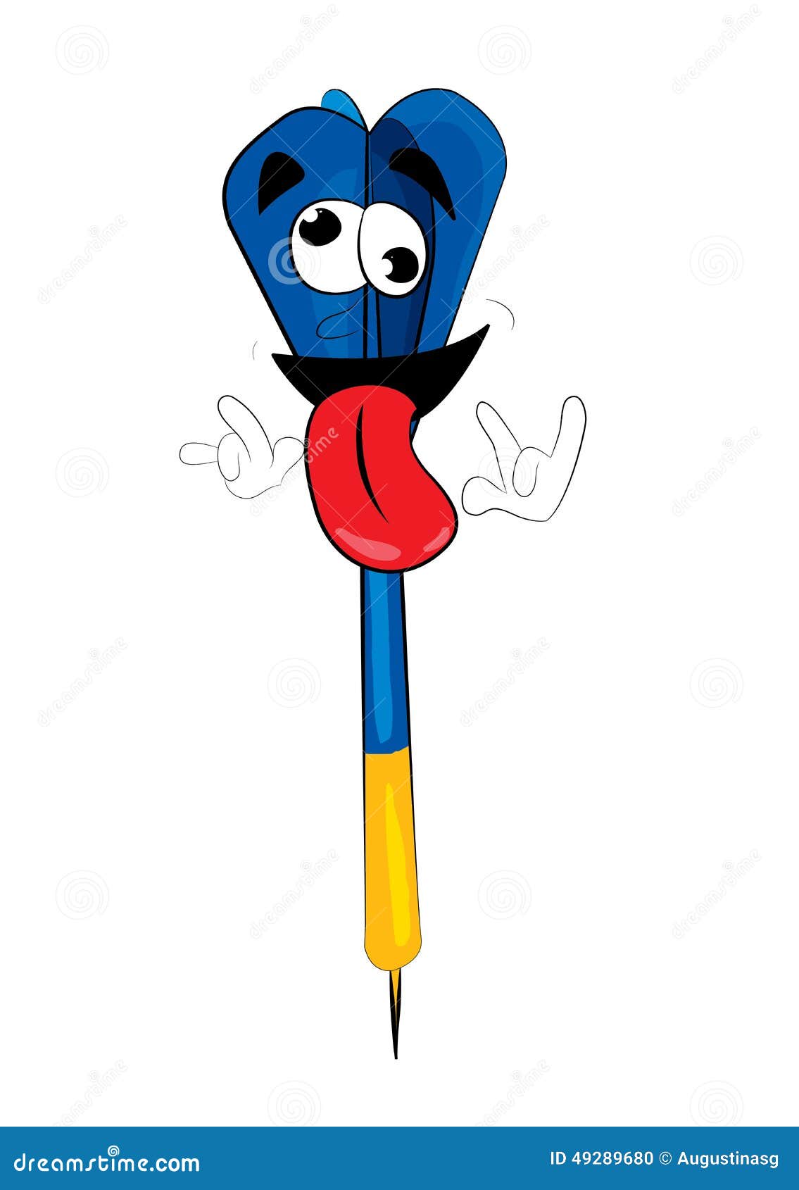 Crazy Darts Arrow Cartoon Stock Illustration | CartoonDealer.com #49289680