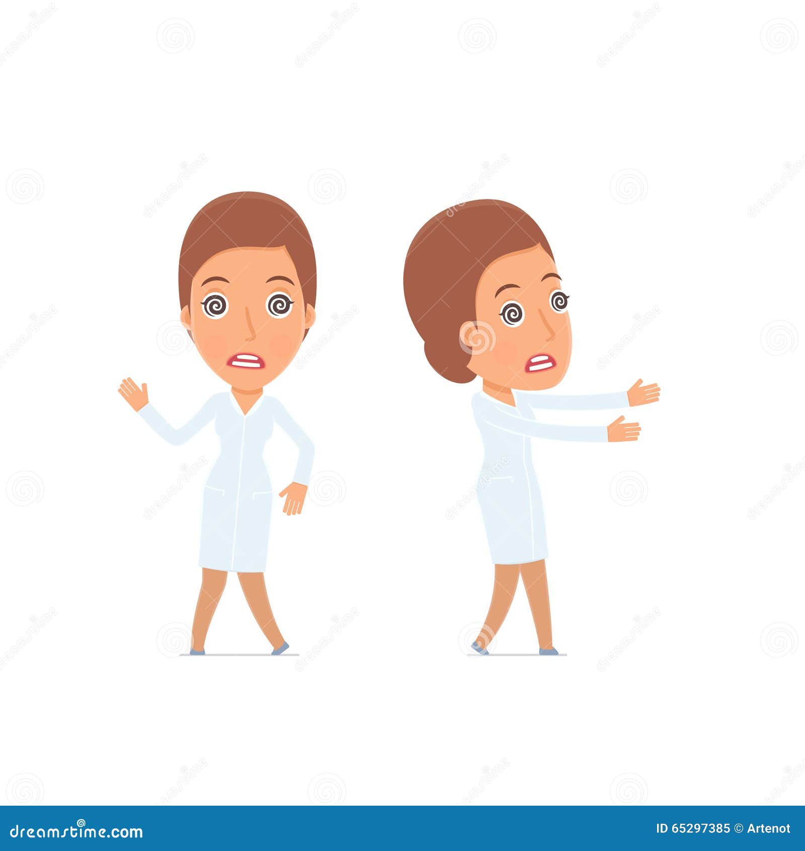 Crazy And Deranged Character Activist In Strange Pose Royalty-Free ...