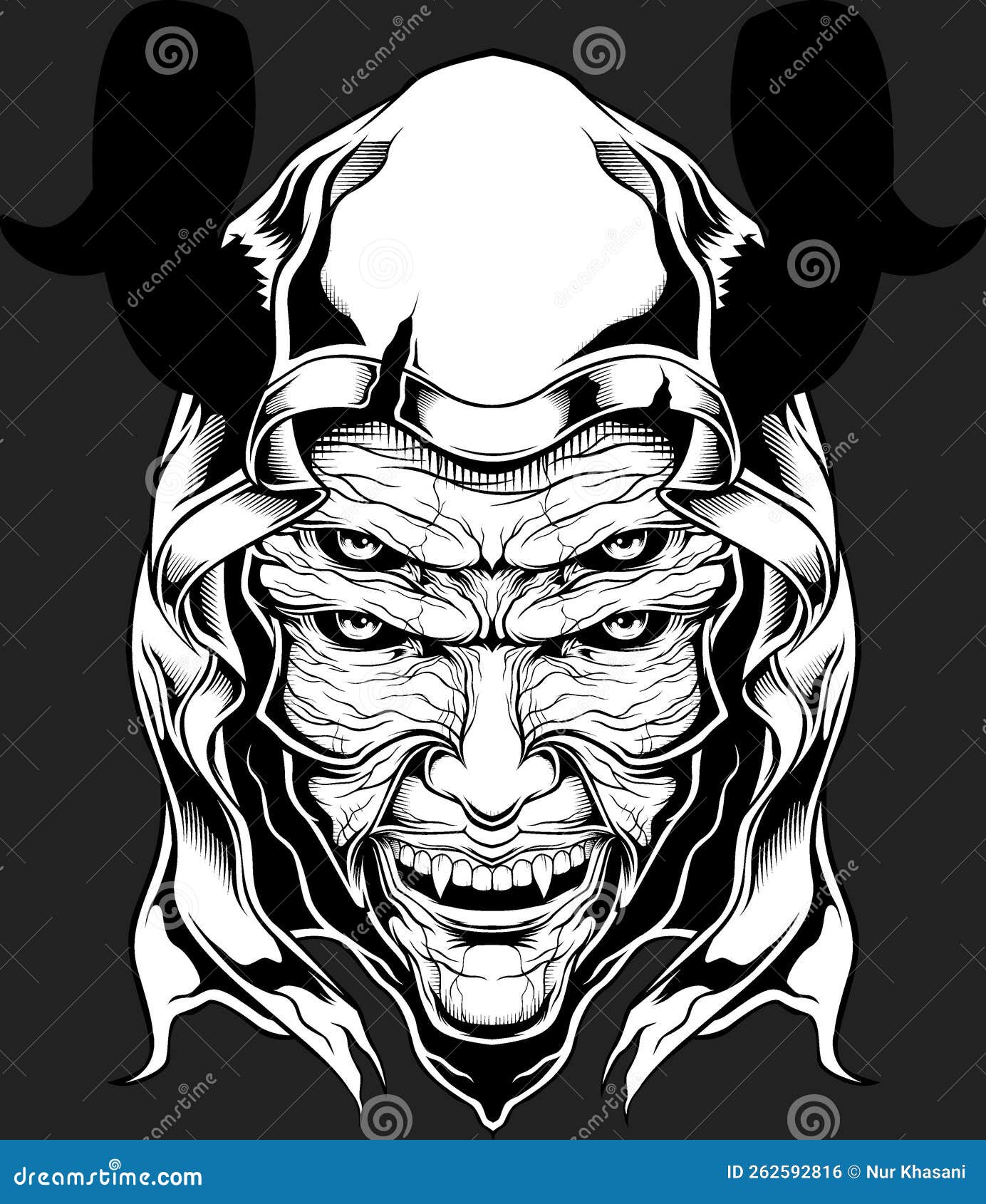 Crazy Devil Vector Illustration Download Stock Vector - Illustration of ...