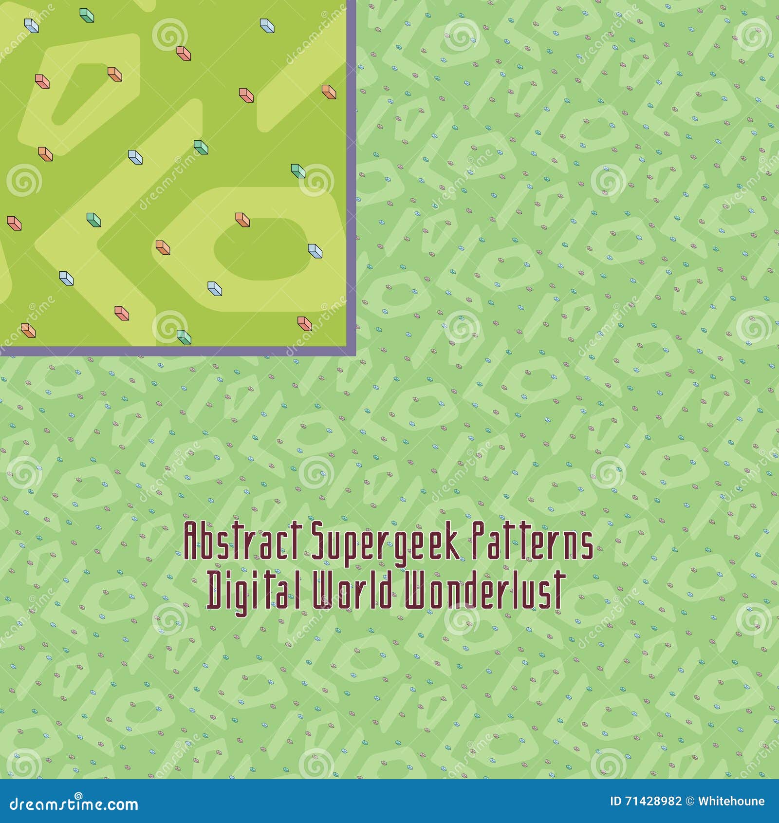 Crazy Digital Pattern with Strange Geometry Stock Vector - Illustration ...