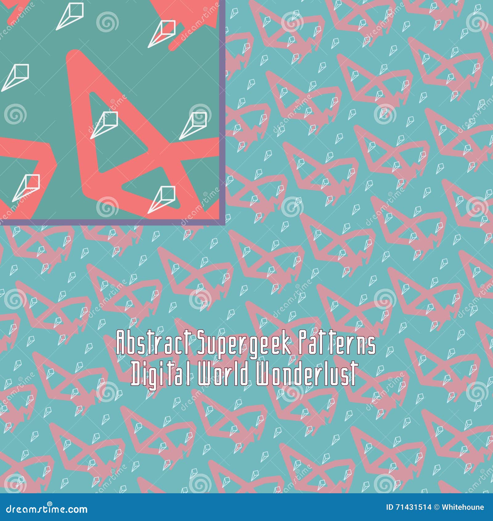 Crazy Digital Pattern with Strange Geometry Stock Vector - Illustration ...