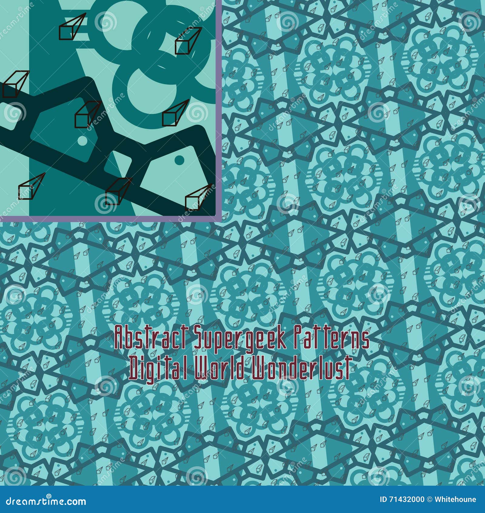 Crazy Digital Pattern with Strange Geometry Stock Vector - Illustration ...