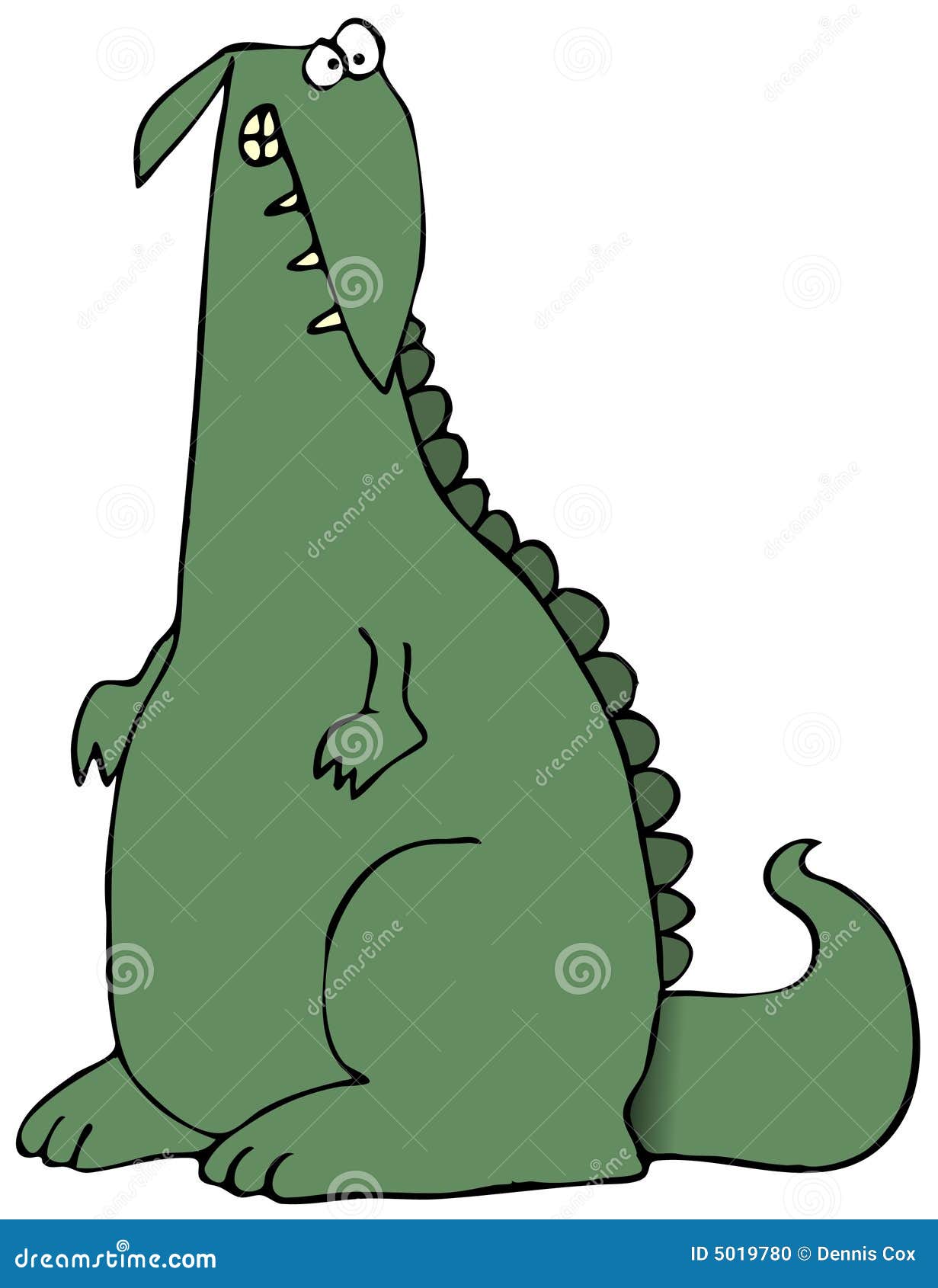 Crazy Dinosaur stock illustration. Illustration of psycho - 5019780