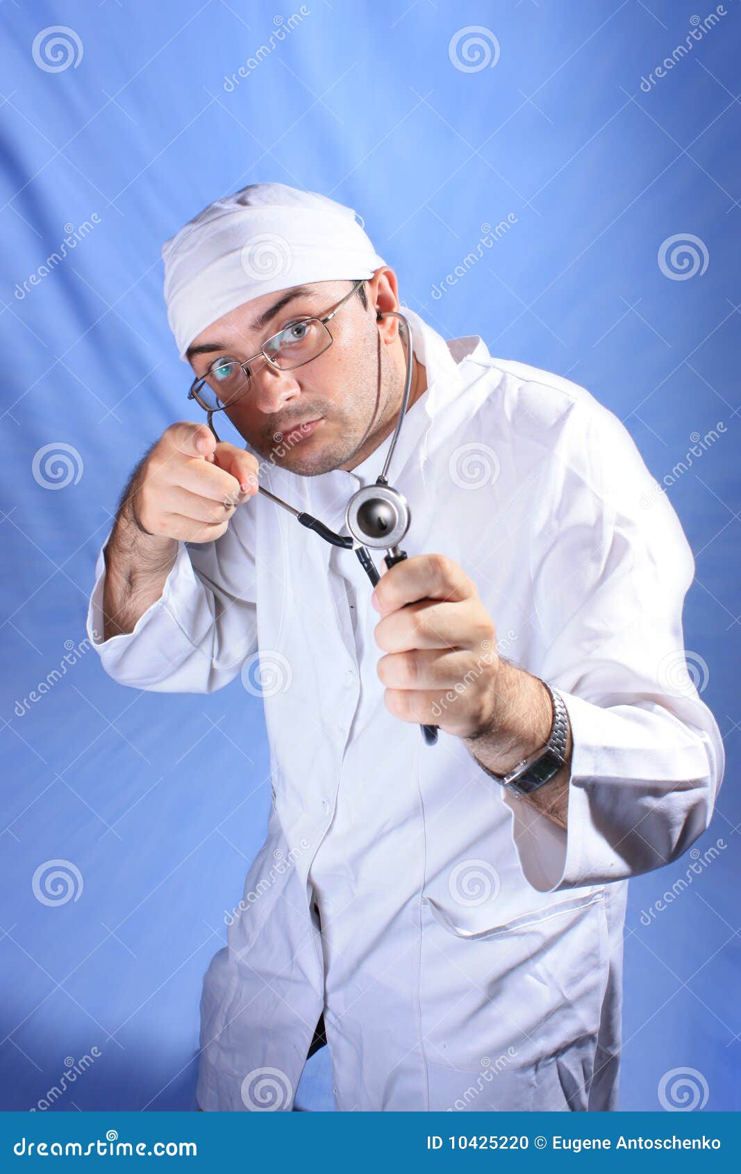 Crazy doctor stock photo. Image of bizarre, health, facial - 10425220