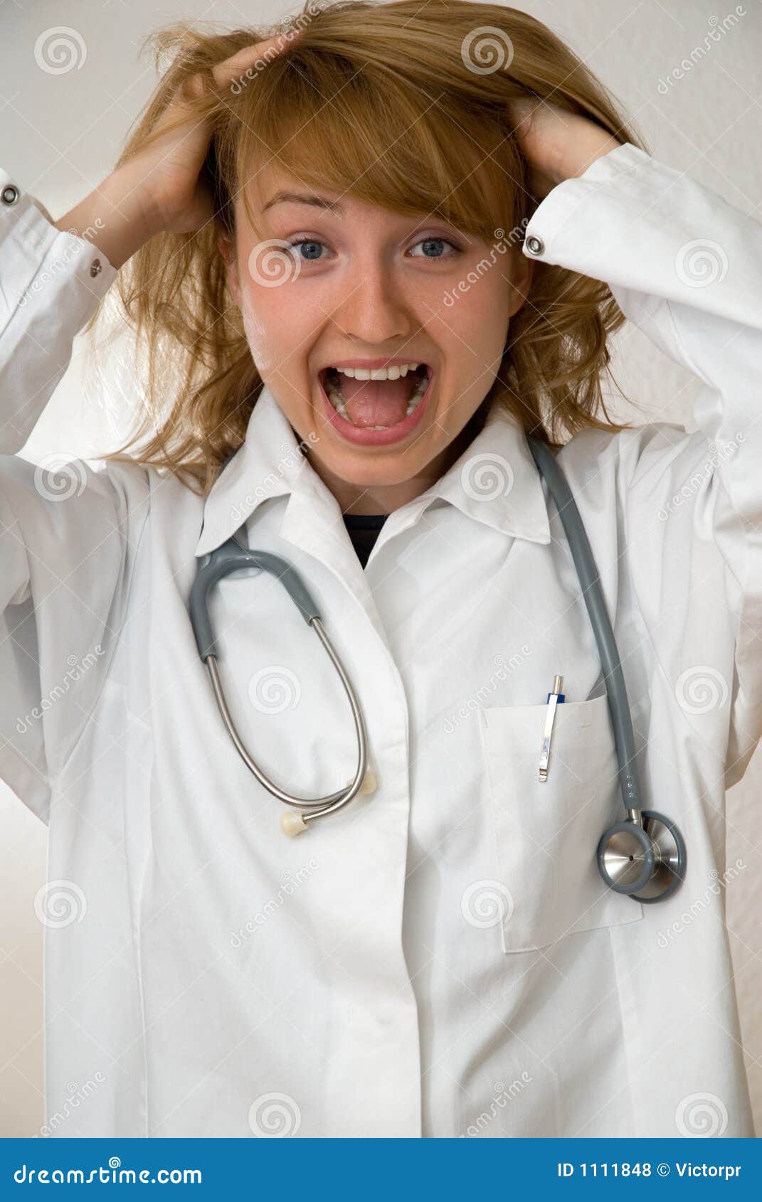 Crazy doctor stock photo. Image of health, needle, dispensary - 1111848
