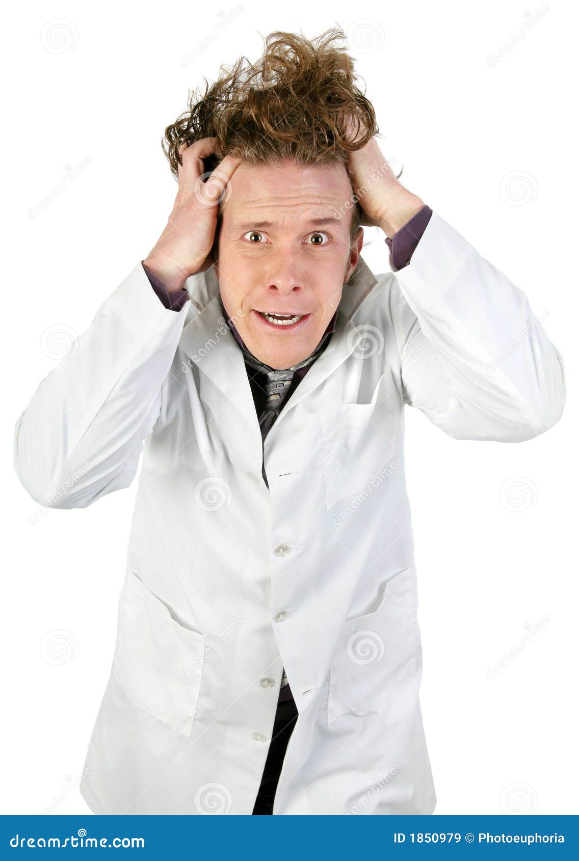Crazy Doctor stock image. Image of stressed, examination - 1850979
